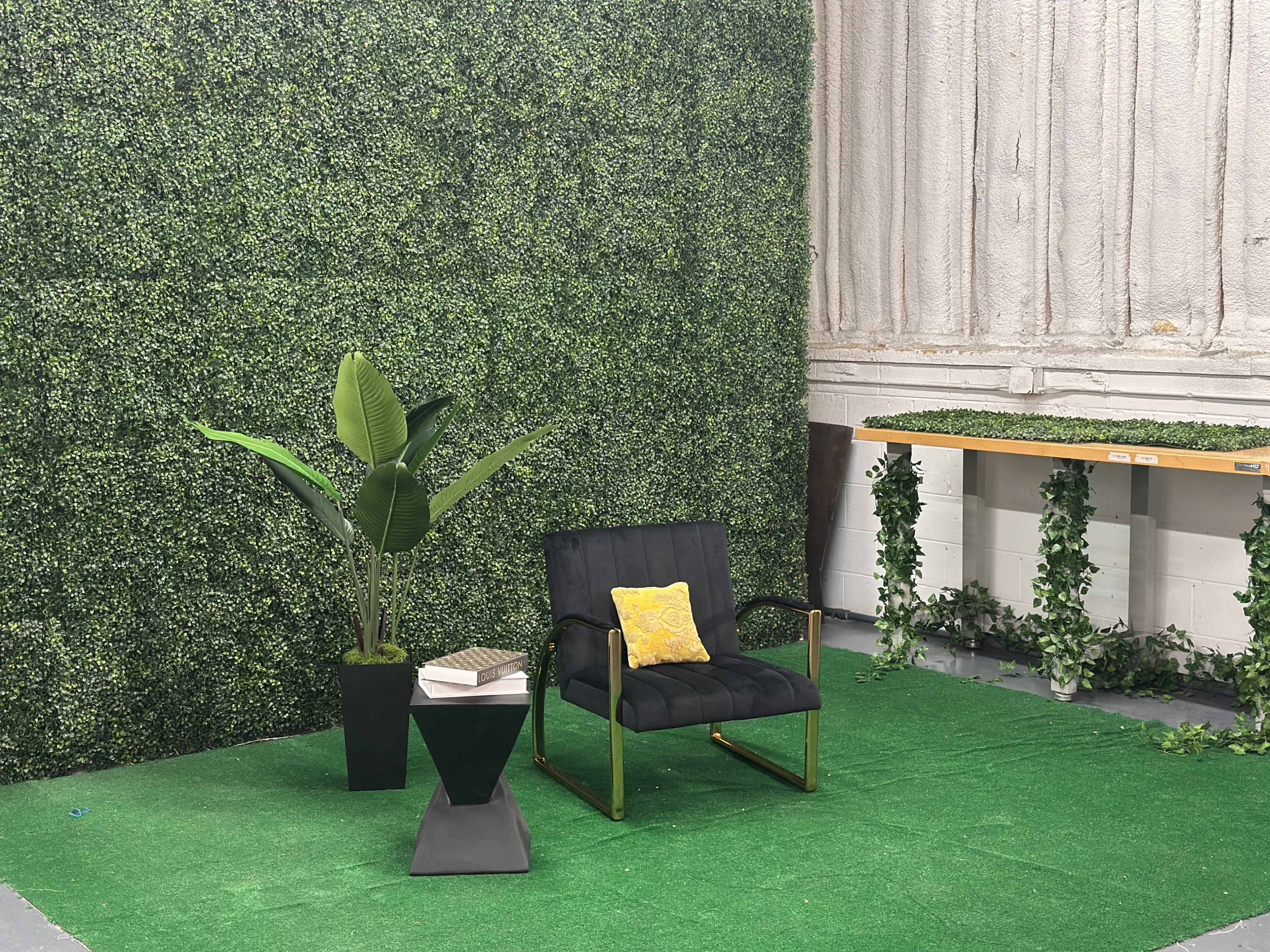 Modern Grass Wall Vibe Set, Atlanta, GA | Production | Peerspace