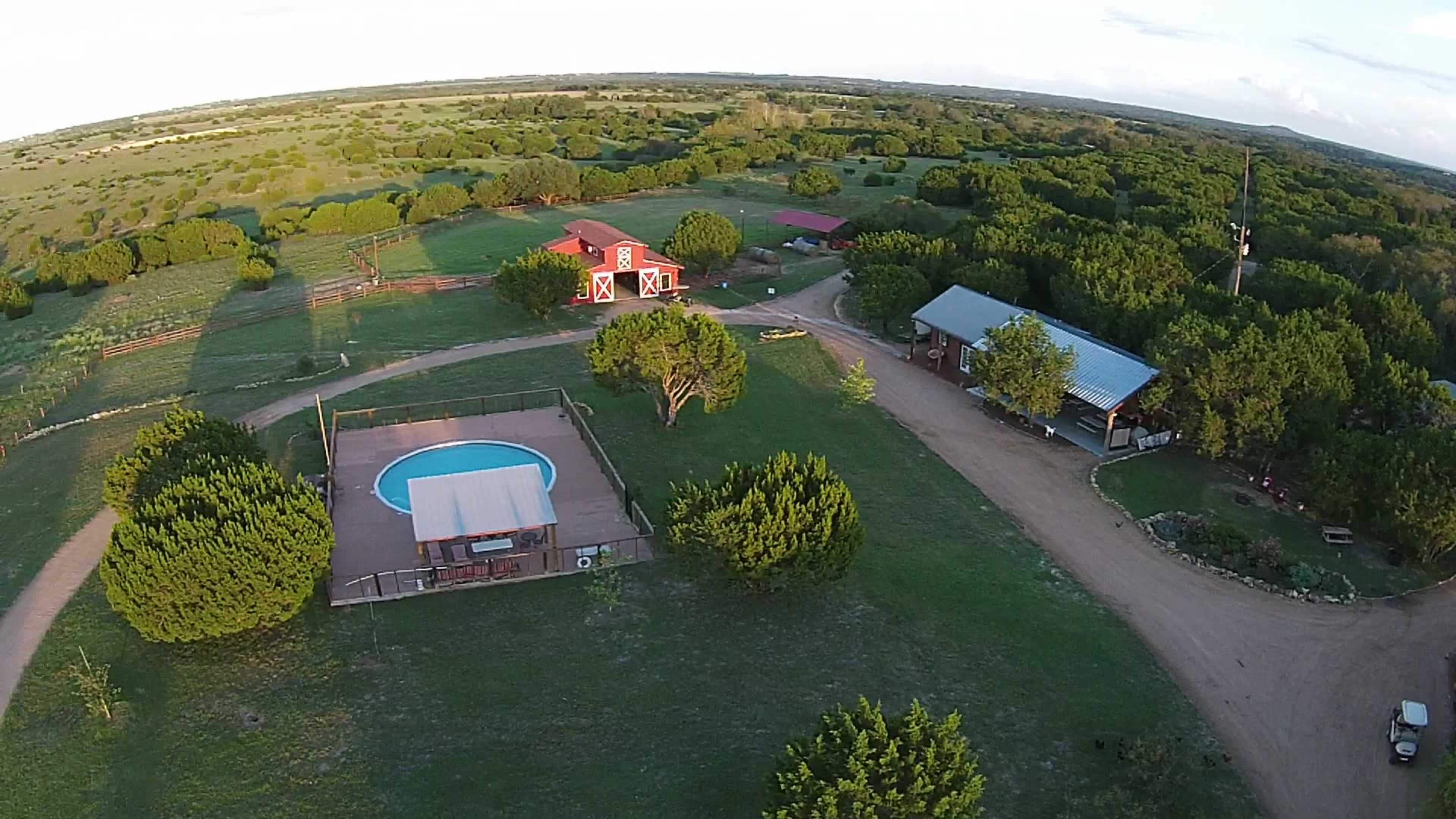 100 Acre Hill Country Ranch with Charming Venue, Beautiful Views ...