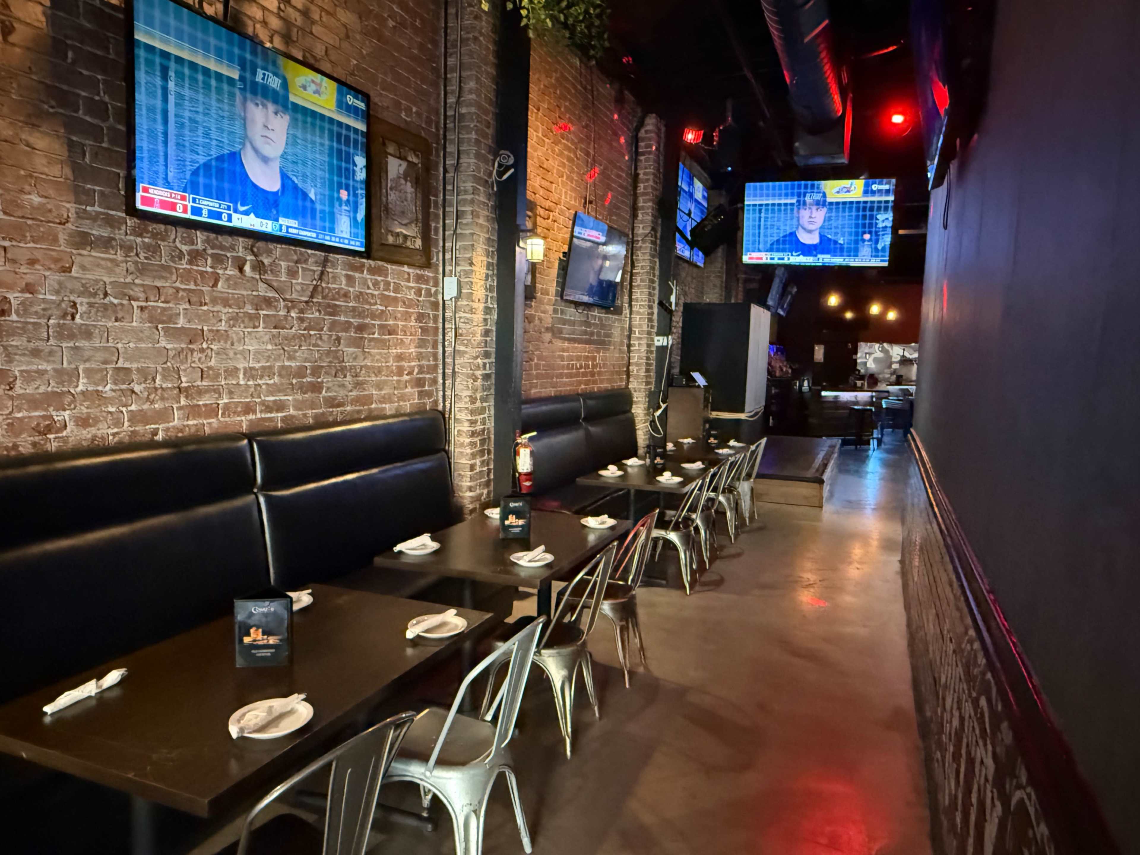 Downtown Fullerton themed restaurant and lounge with brick throughout ...