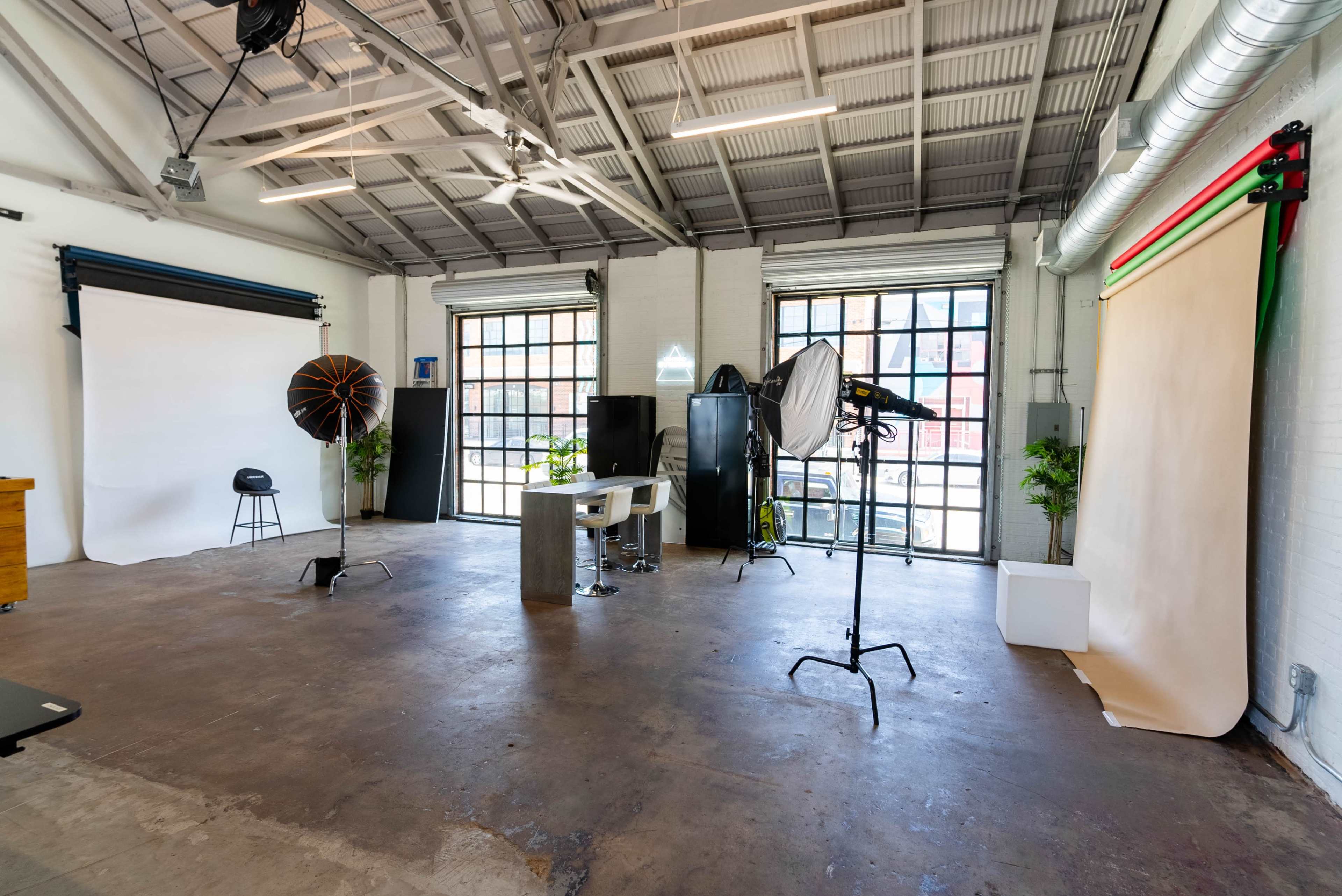 Production Studio with Lighting Equipment & Natural Light in East ...