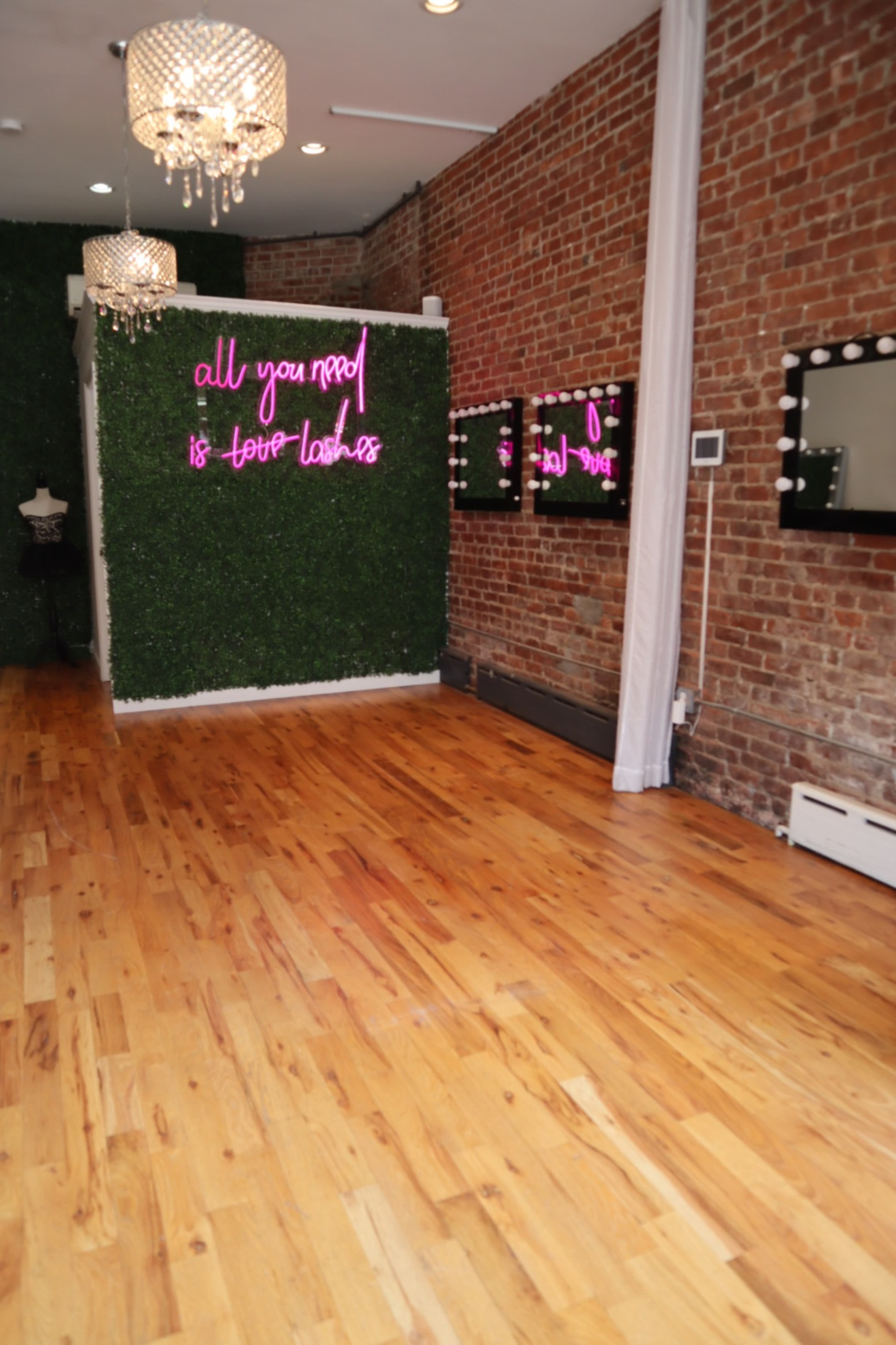 Lash District | Lash District | Chic Glam Studio with Pink Phone Booth ...