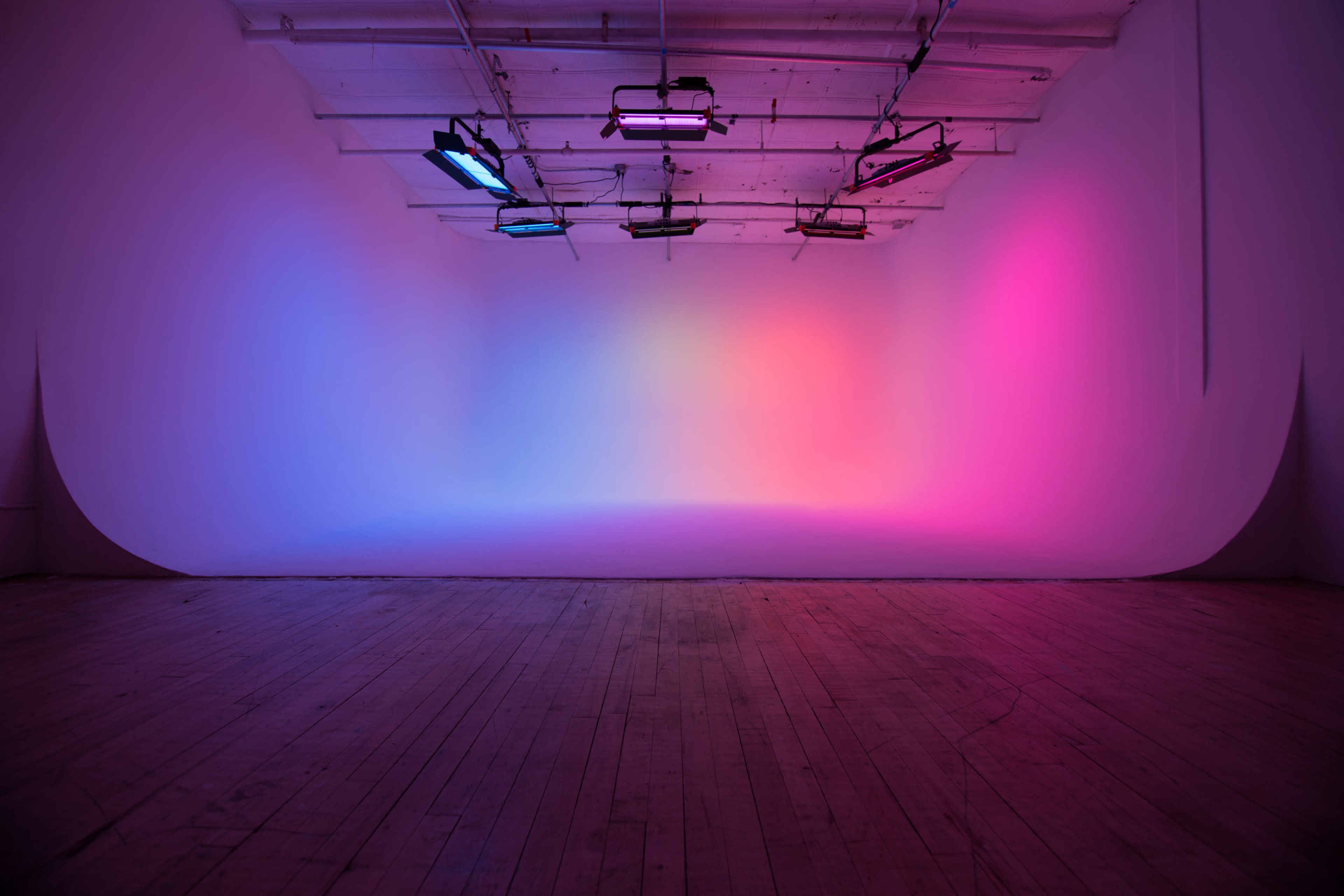 Popsicle Studios | Big 3 wall Cyclorama with RGB color LED lights ...