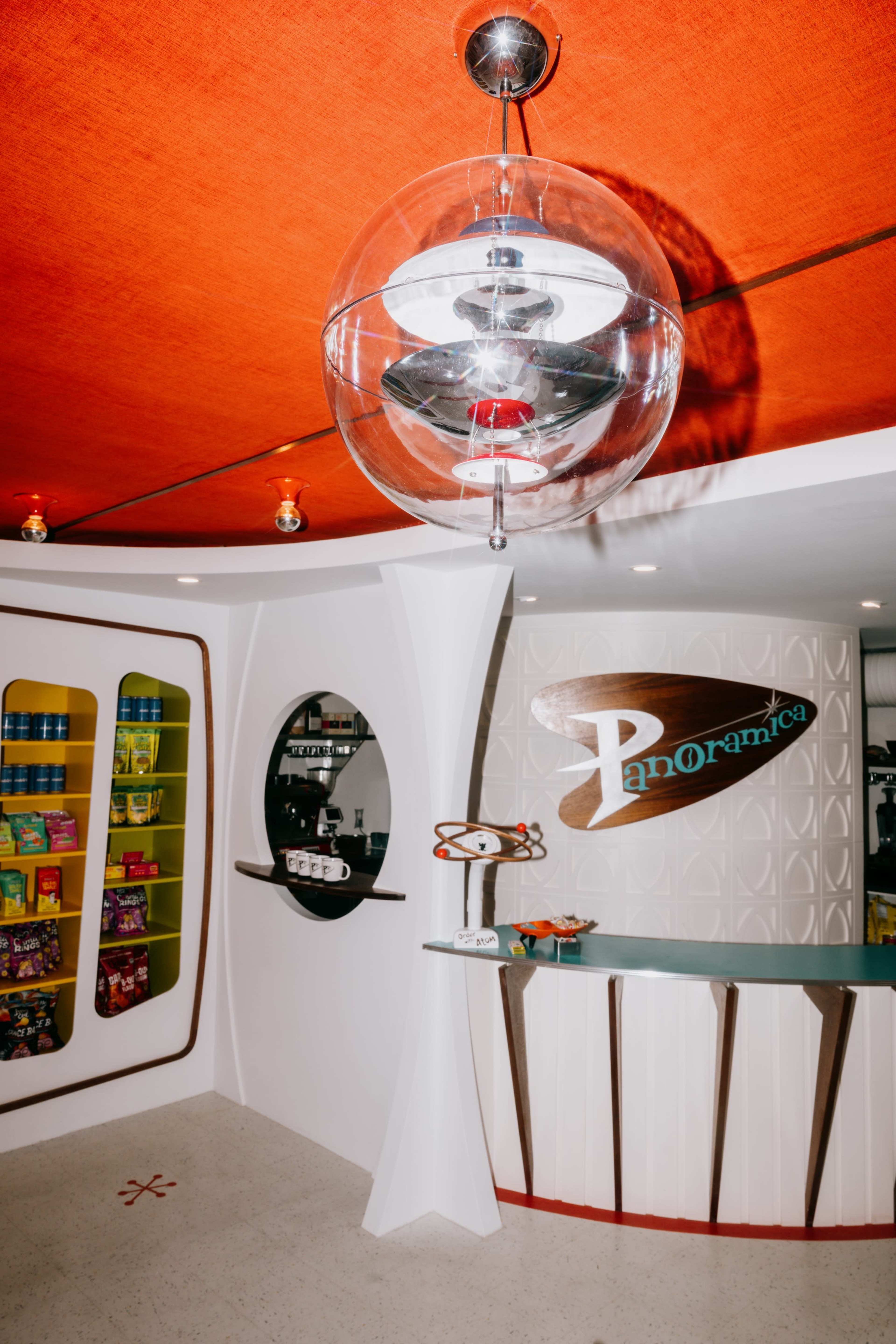 Panoramica | Retro Space Age Cafe, Peconic, NY | Production | Peerspace