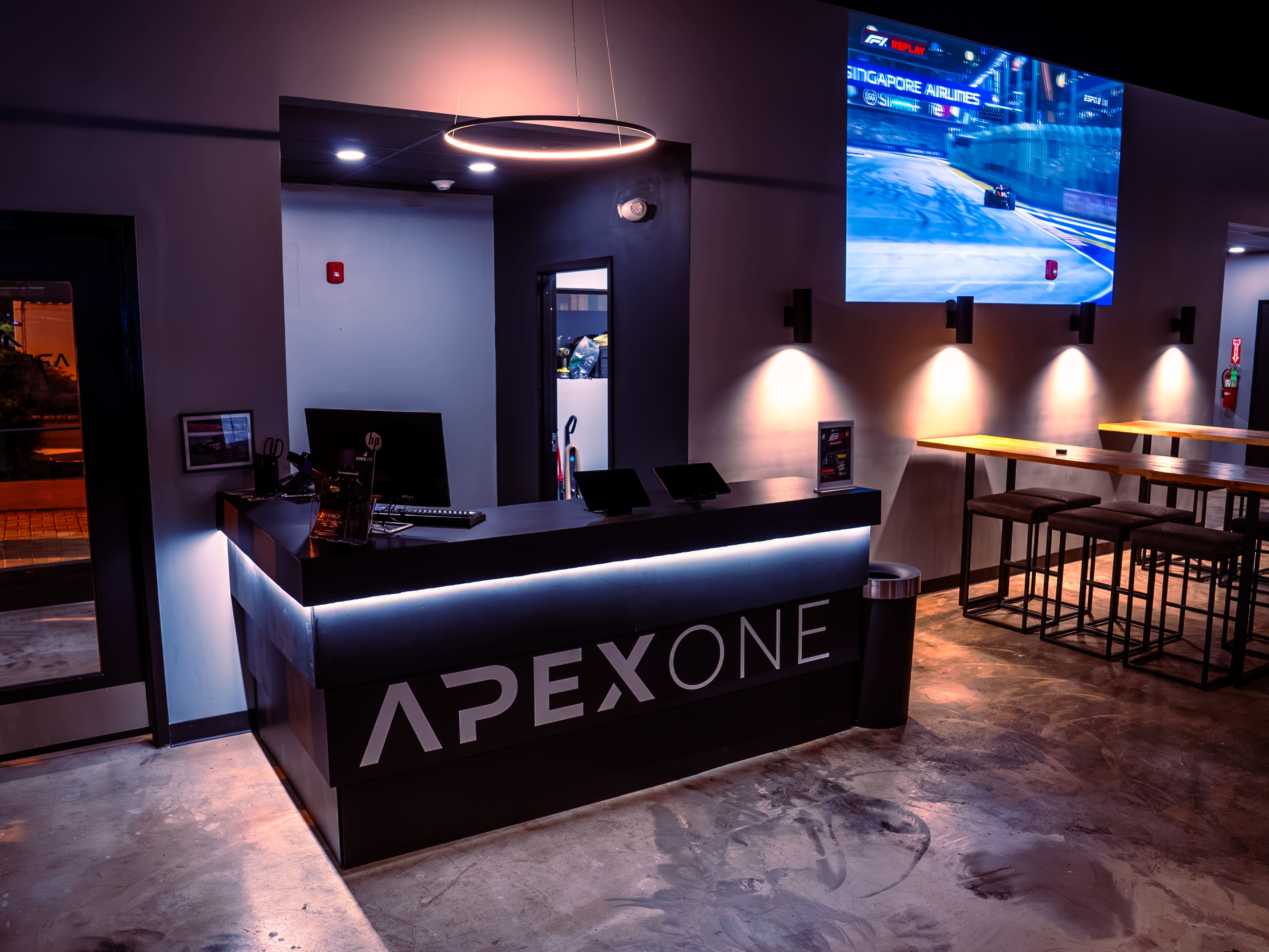 Apex One Westfield | Downtown Sim Racing Center with Industrial Modern ...