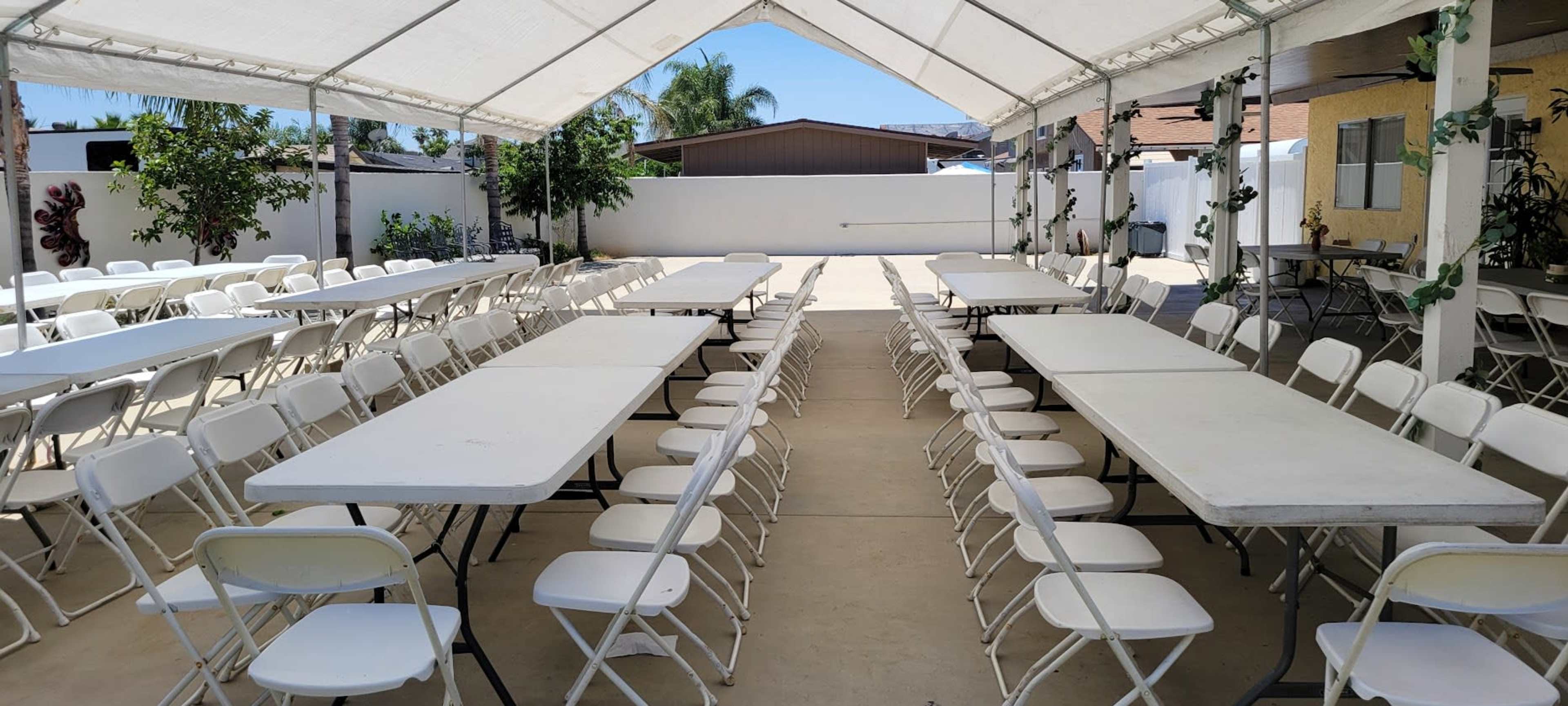 Backyard Event, Venue - includes 150 chairs & 20 tables - Perfect for ...