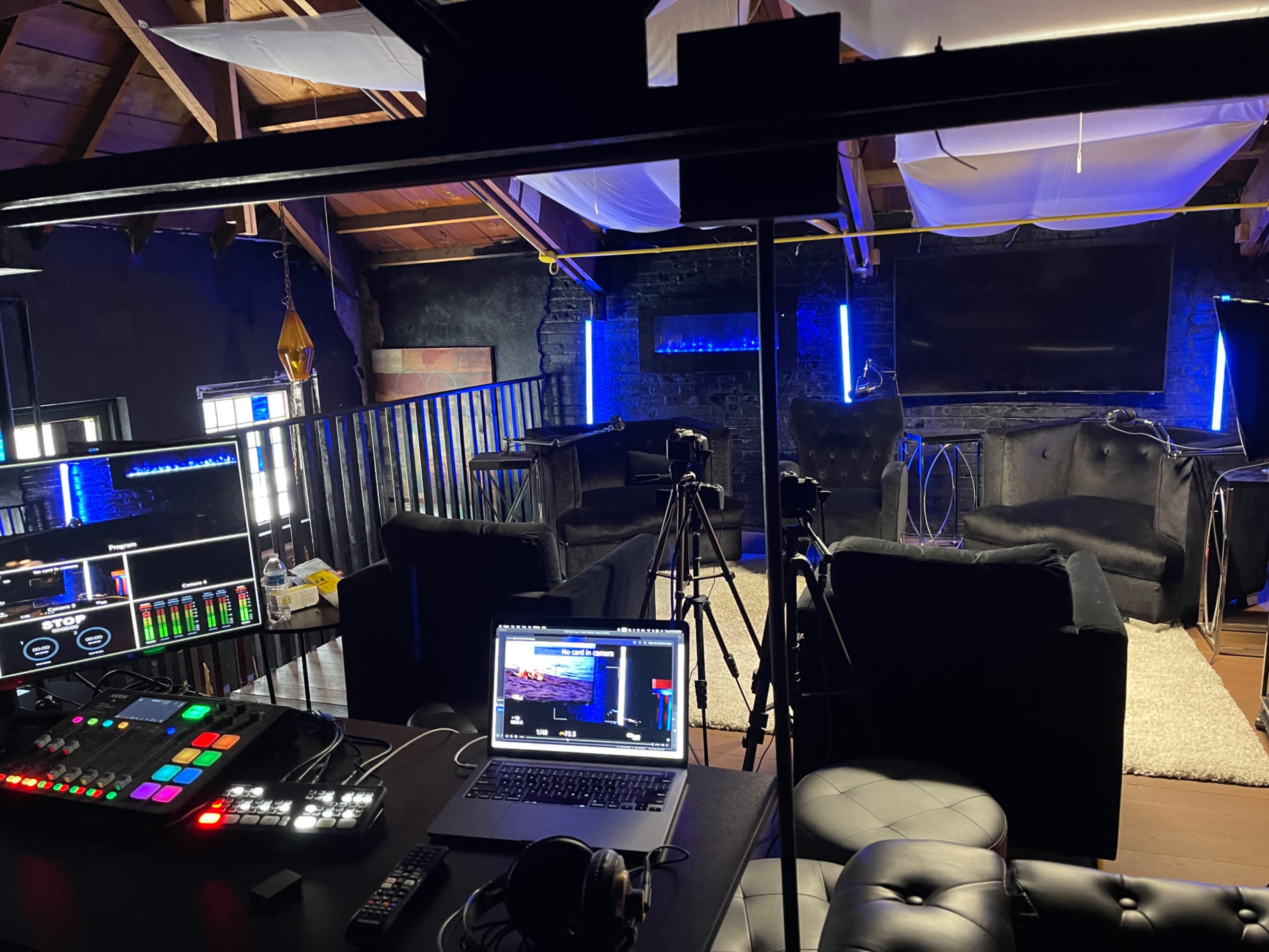 Real Professionally Designed Podcast Studio Sets For Rent, Dallas, TX ...