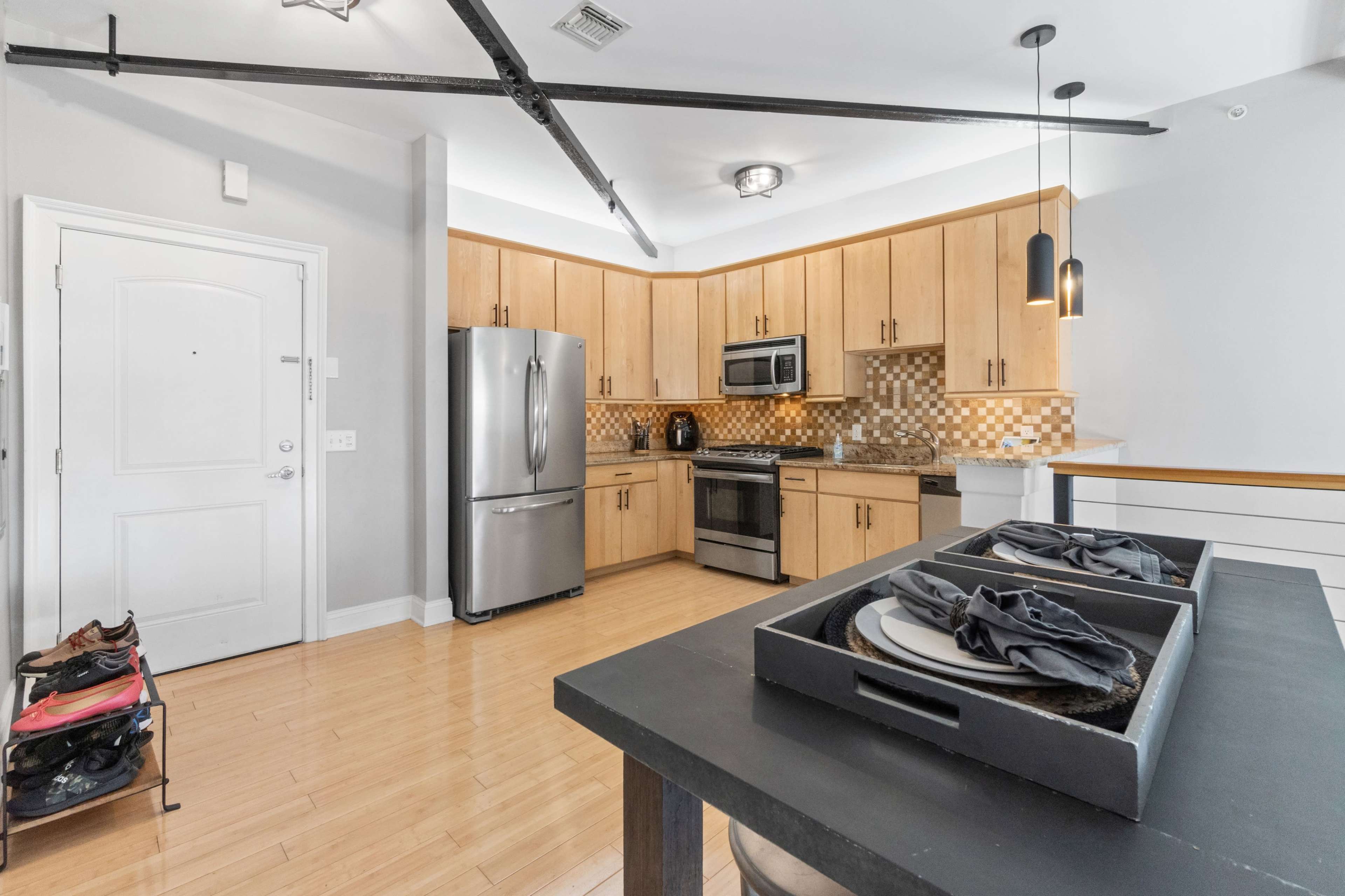 Contemporary Loft with Ample Natural Light, 22ft ceilings and movie ...