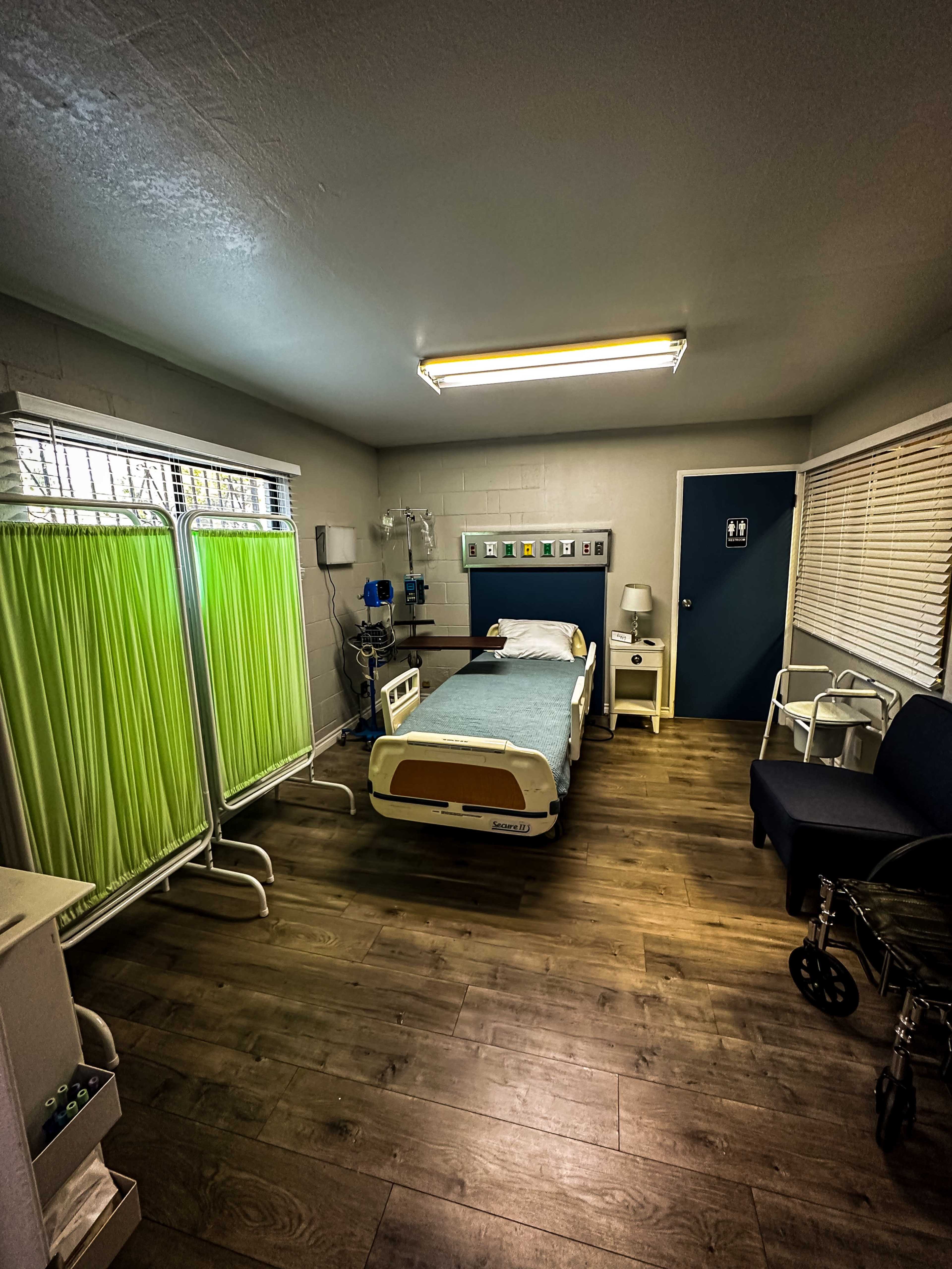 Beautiful hospital set with hallway and other sets, Van Nuys, CA ...