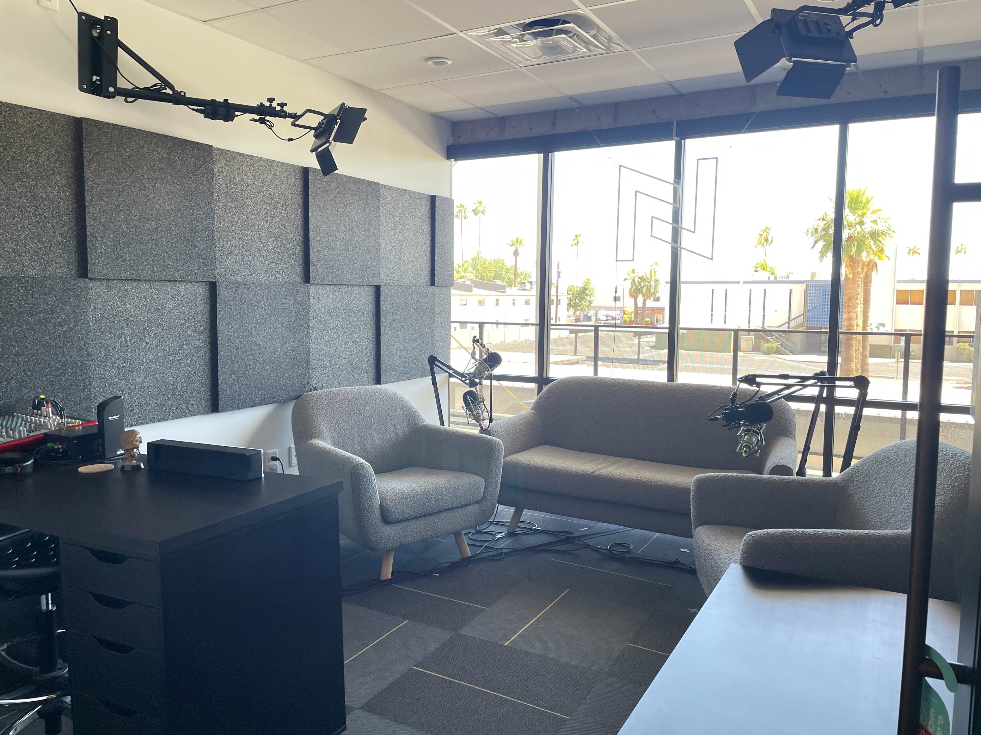A Podcast Studio Uptown Phoenix 85014, modern set, 2nd flr w/ urban ...