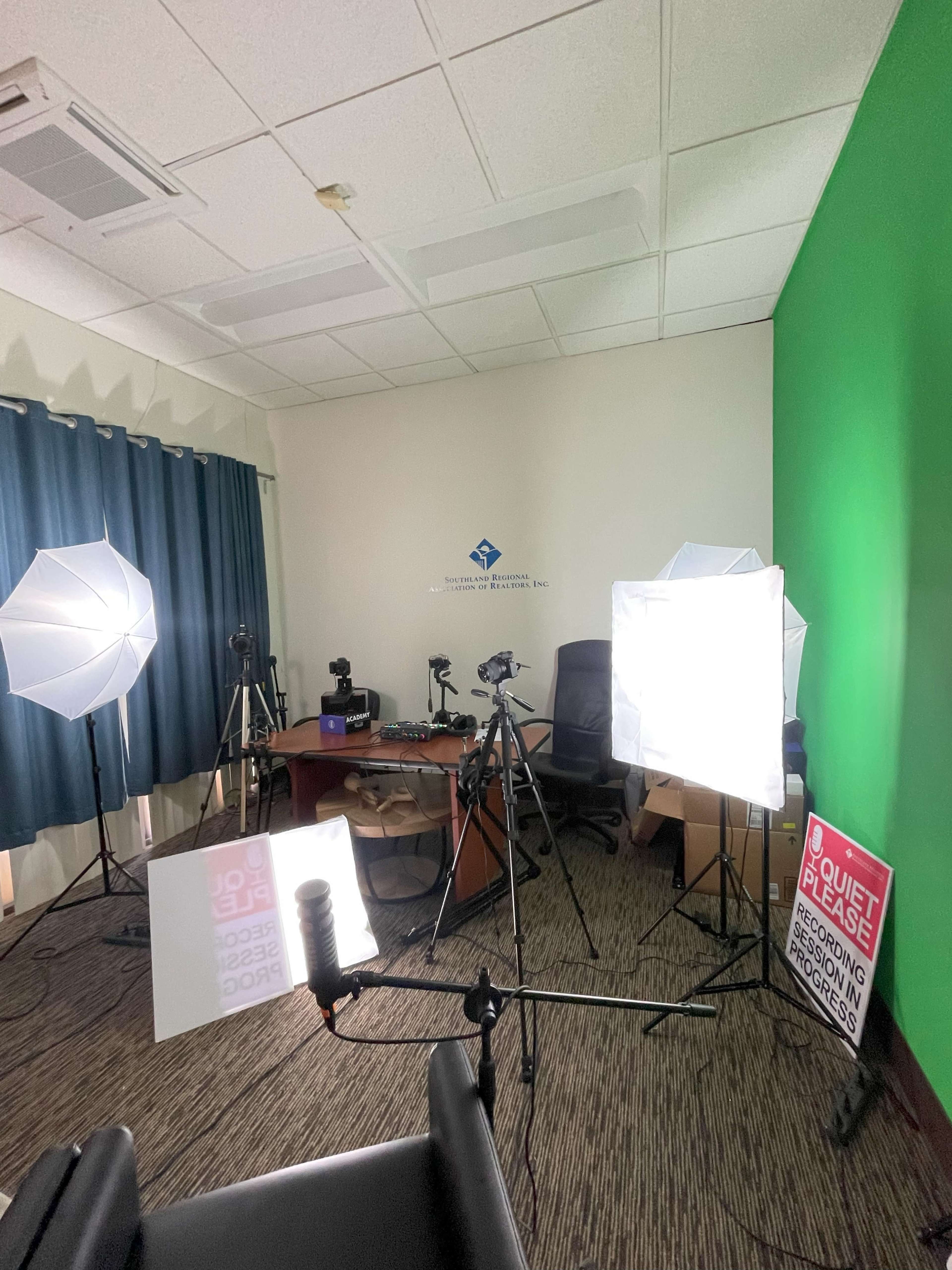 Studio for Recording or Filming Social Media Contents Podcast Videos ...