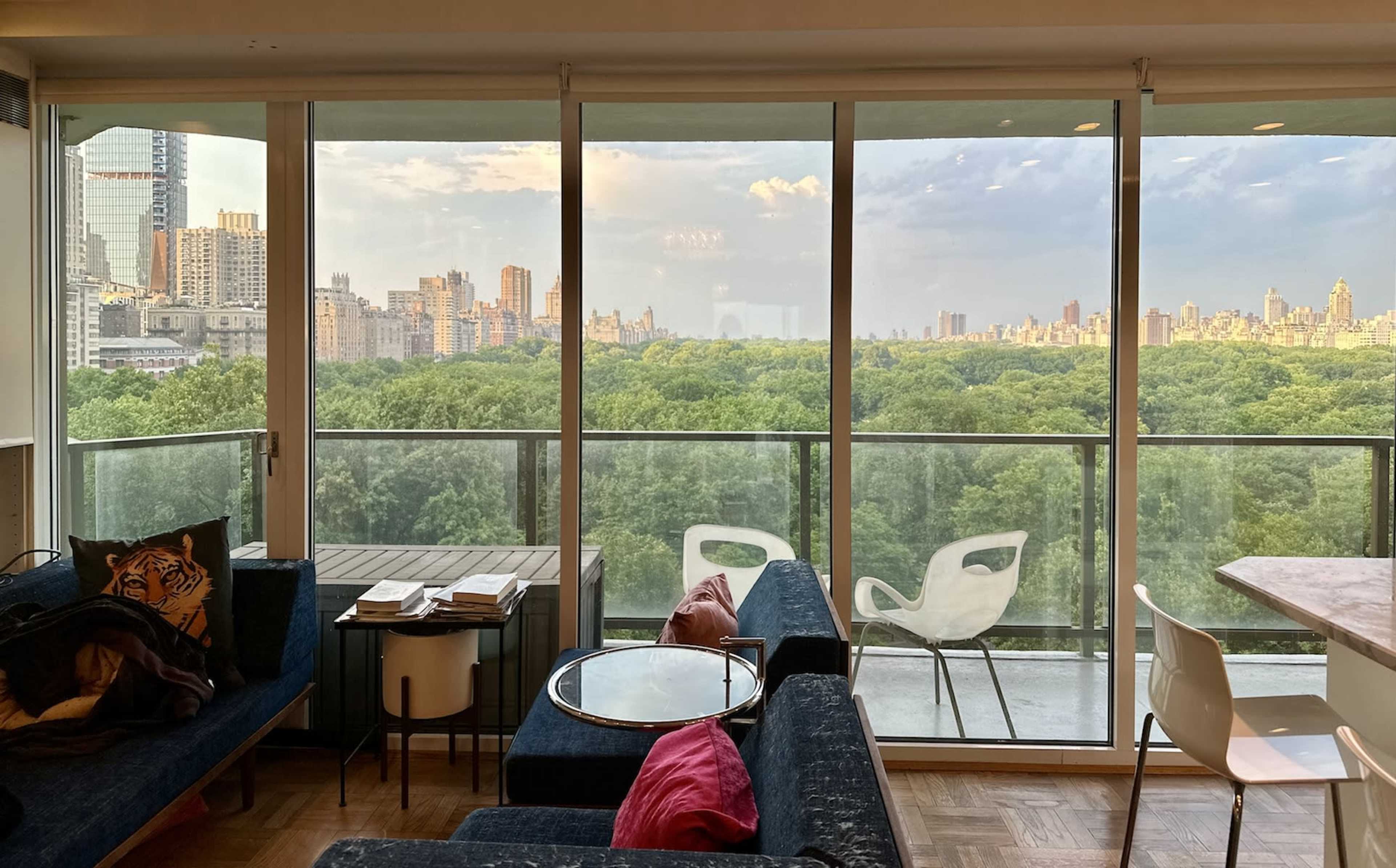 Swanky Central Park South studio with direct views of Macy's ...