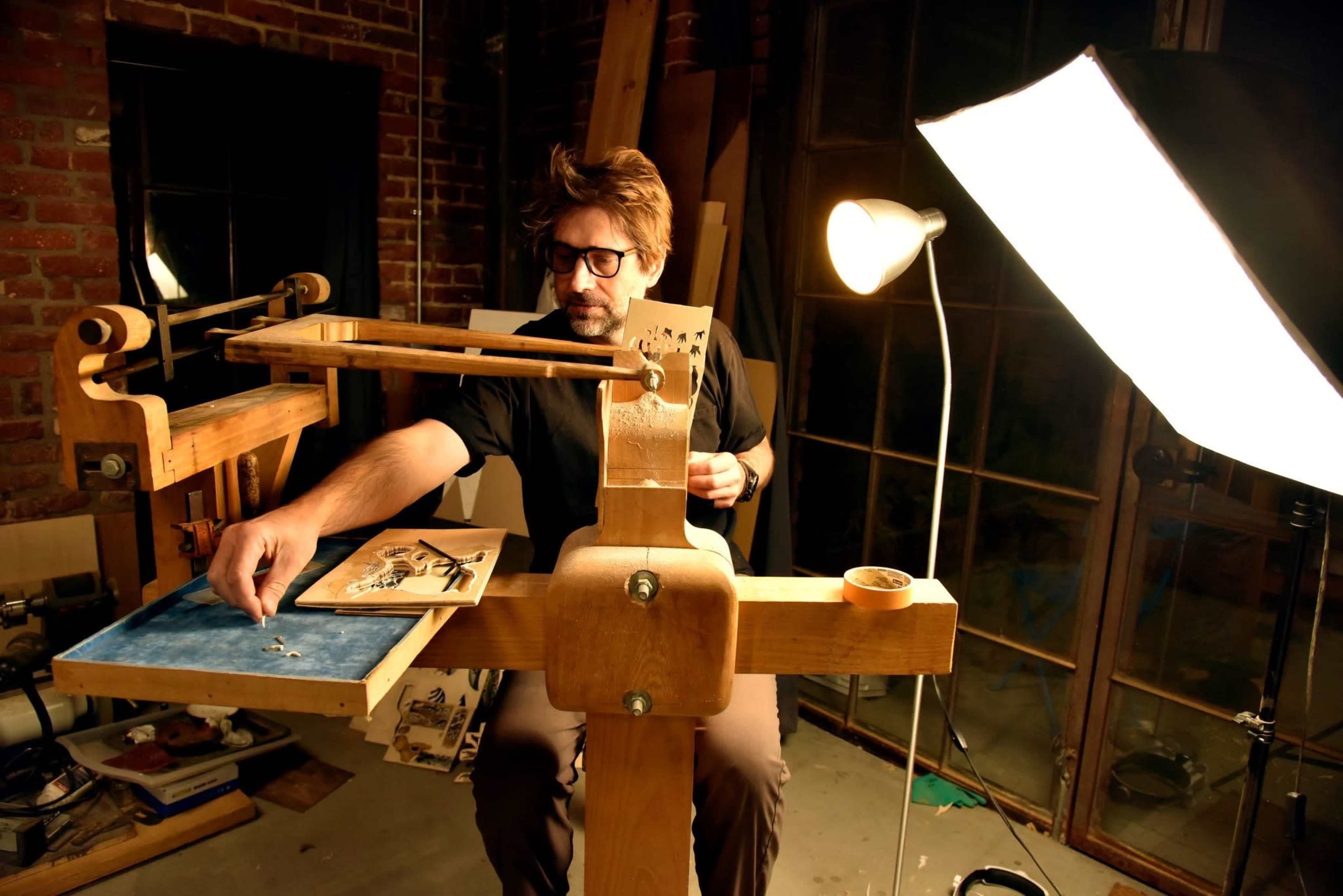 Urban, industrial, brick wall, loft, concrete floor, artist studio ...