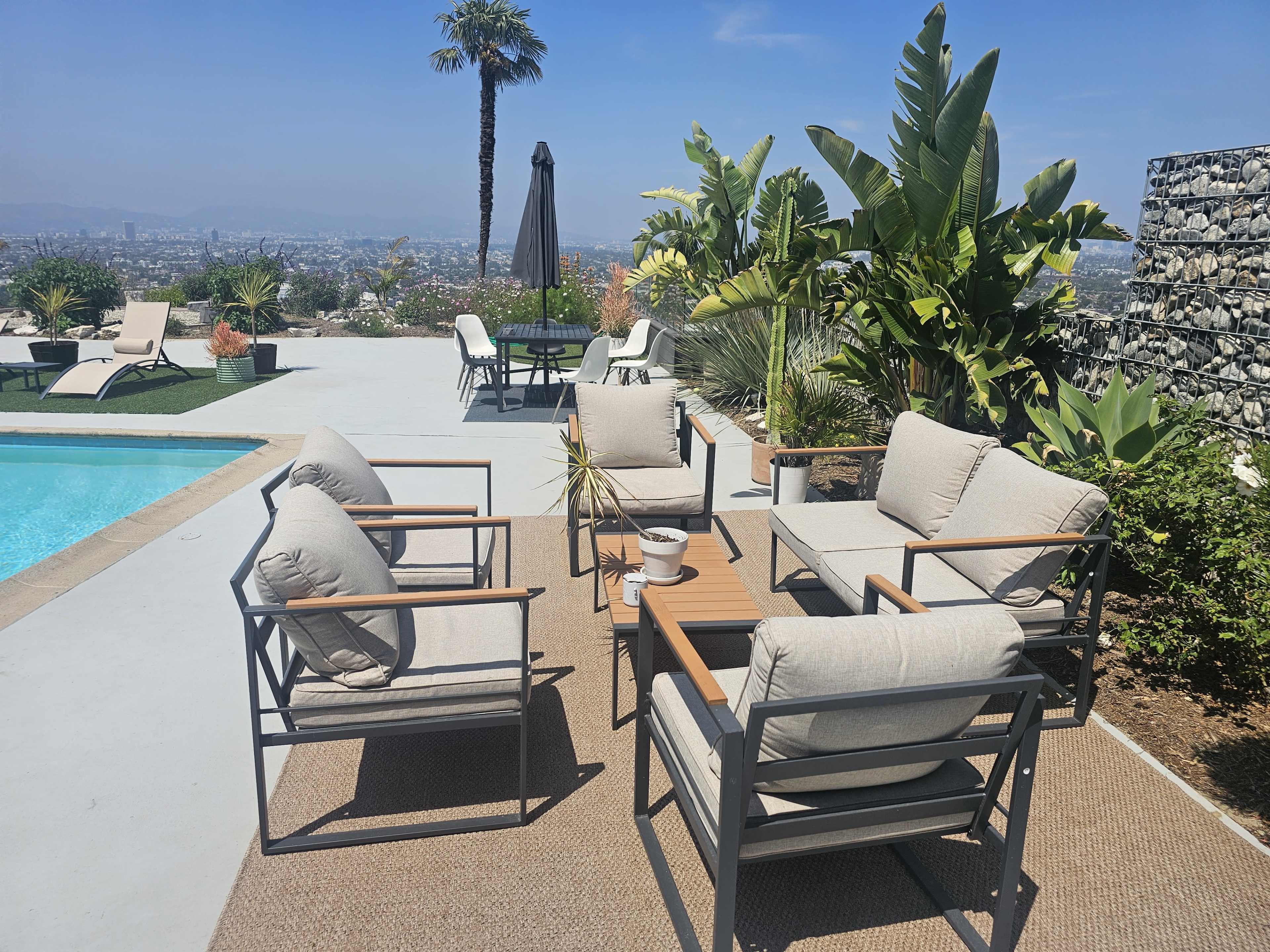 Hillside Home in Central LA with Commanding Views and Sparkling Pool ...