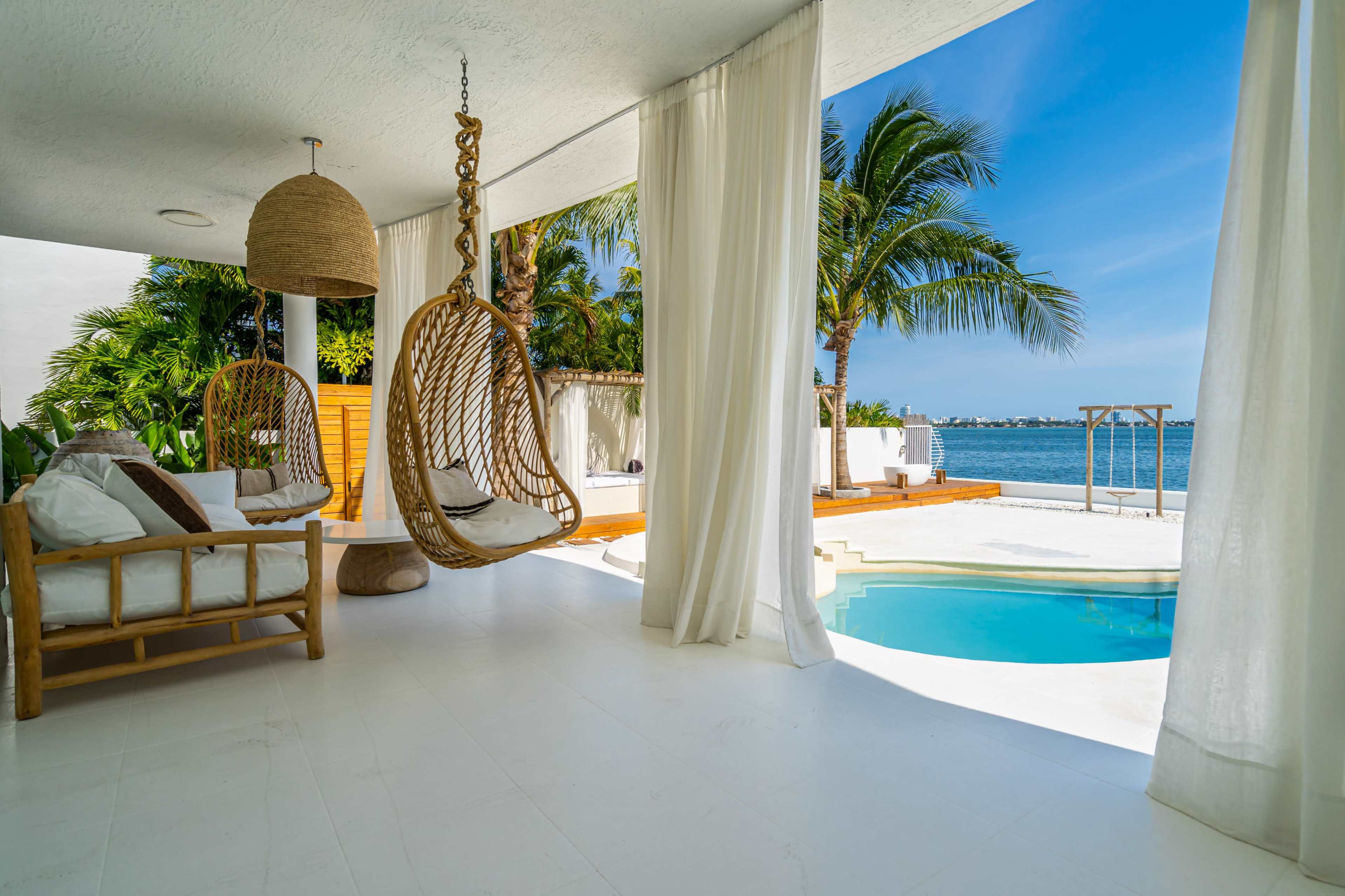 Casa Gaia | Bali/Tulum Style Backyard! Biscayne Bay Waterfront- Perfect ...