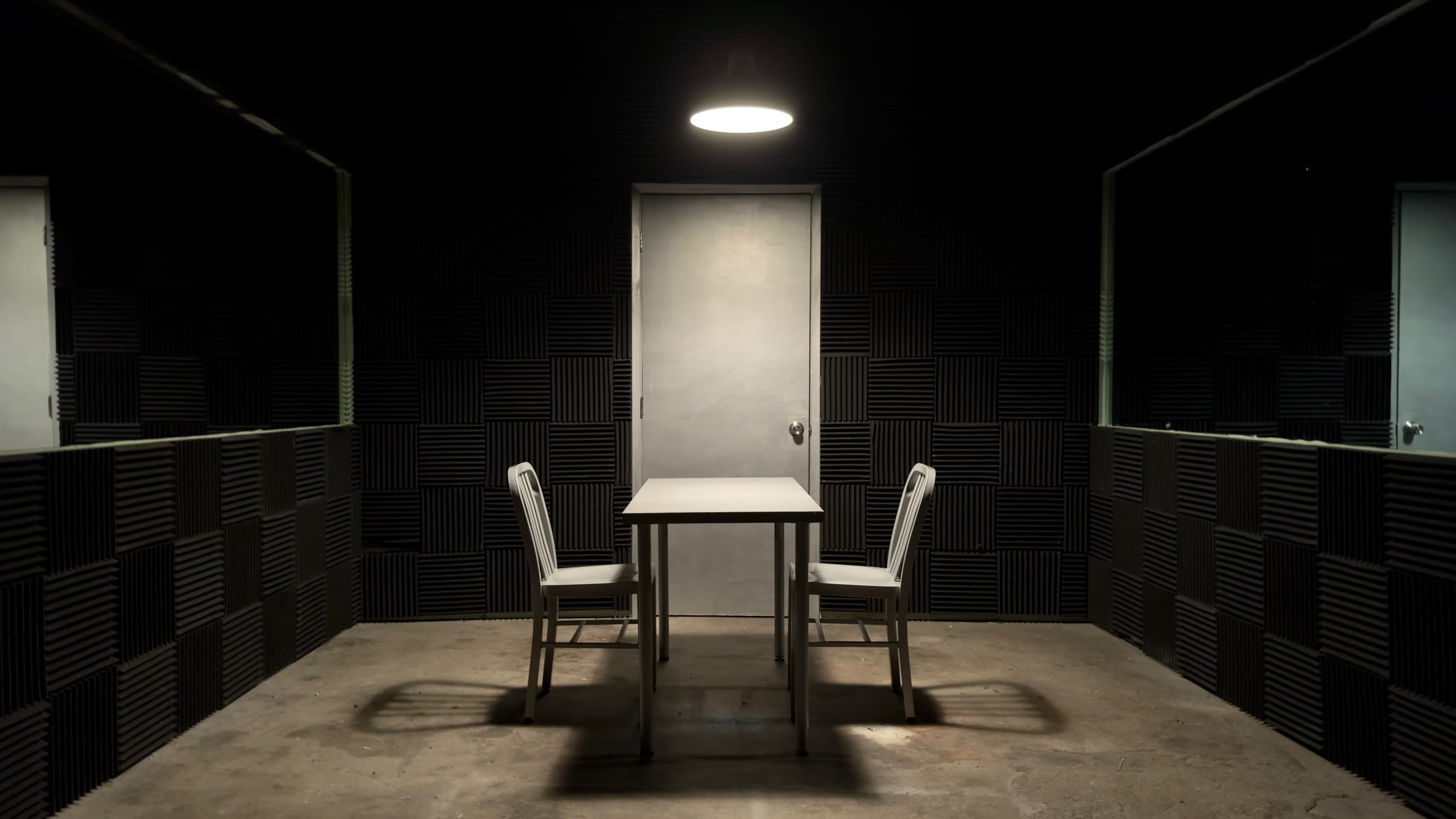 Los Angeles Police Interrogation Room with One Way Mirrors for TV ...