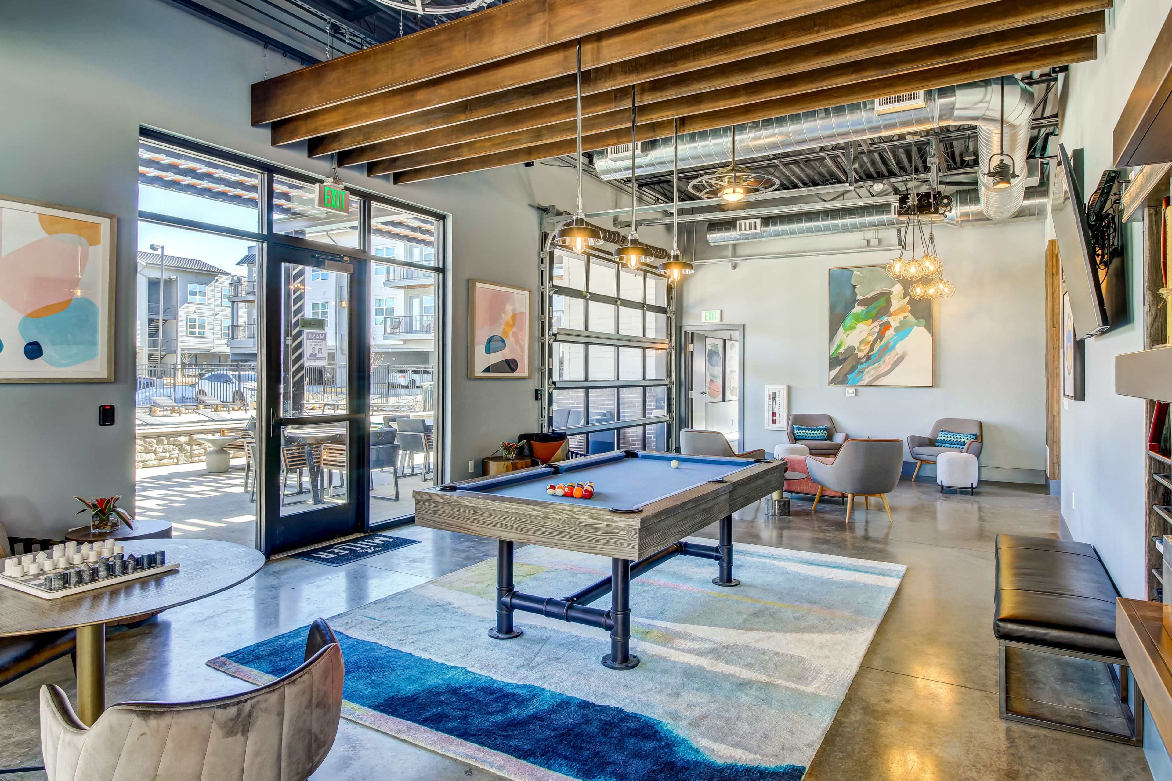 Stylish Clubhouse with Pool Table & TVs, Lafayette, CO | Event | Peerspace