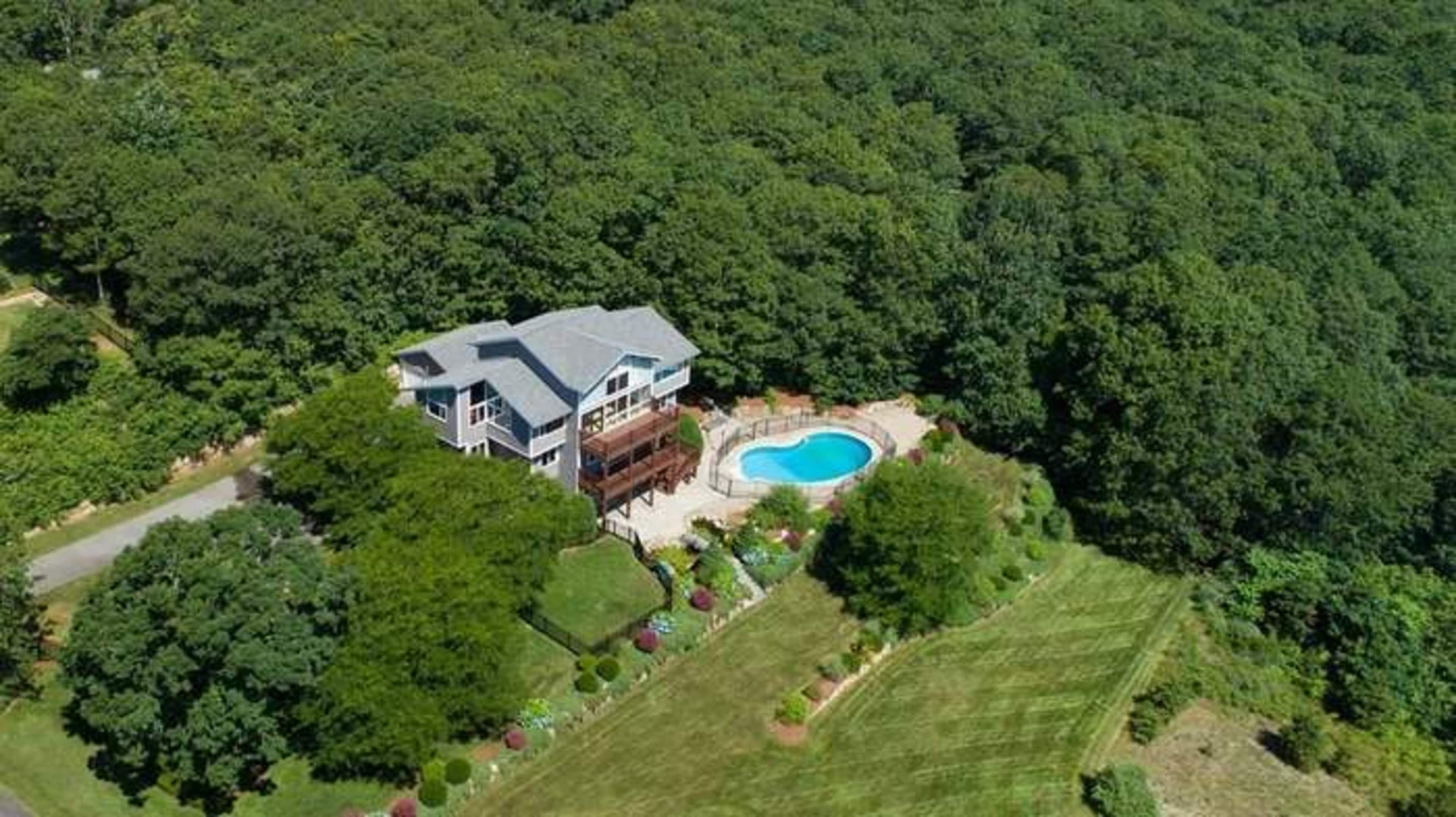 Luxury post and beam villa with inground pool and dramatic ocean views ...