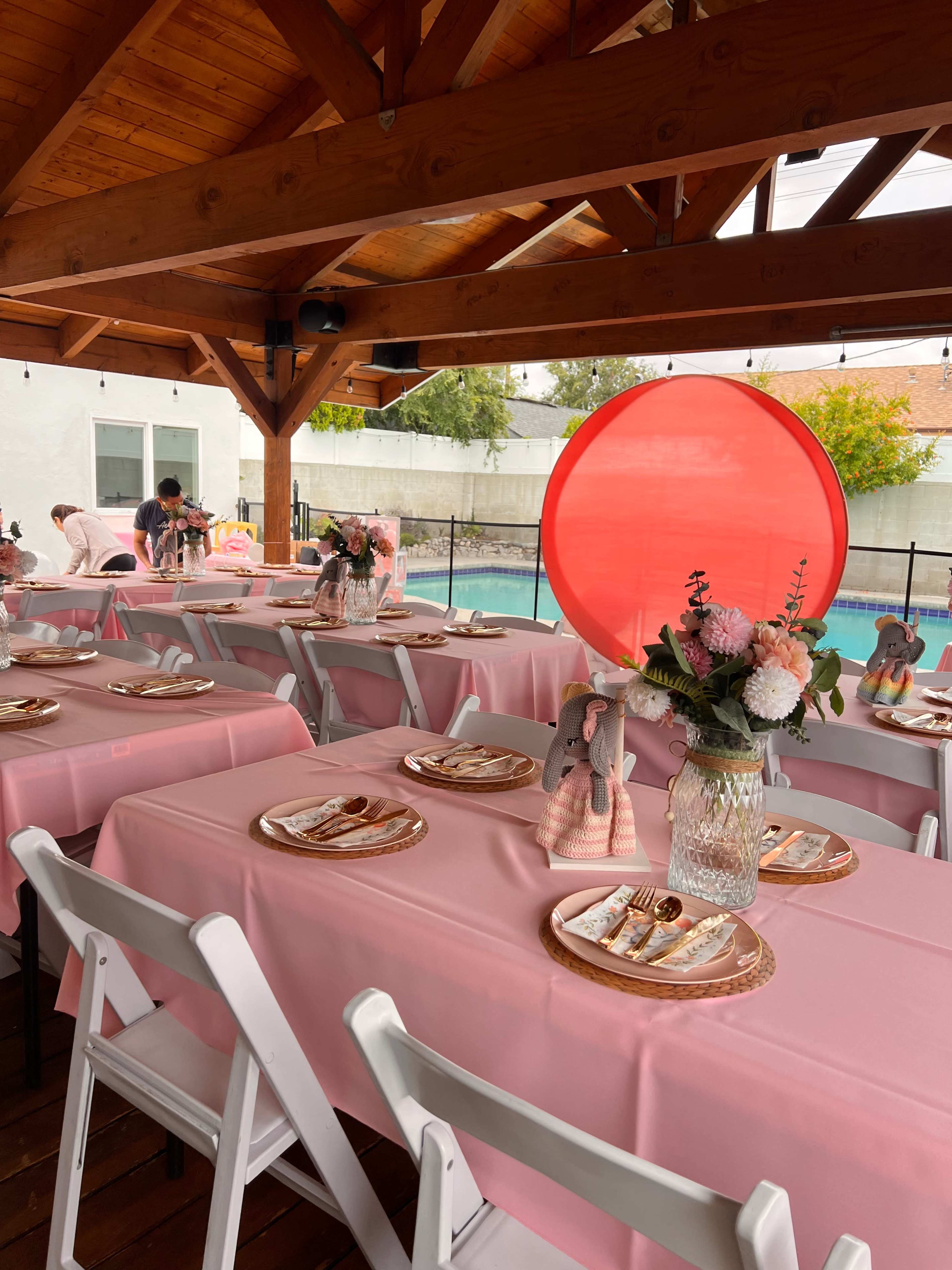 The Good Gathering Co. | Rustic Poolside Pavilion with Wood-Beam ...