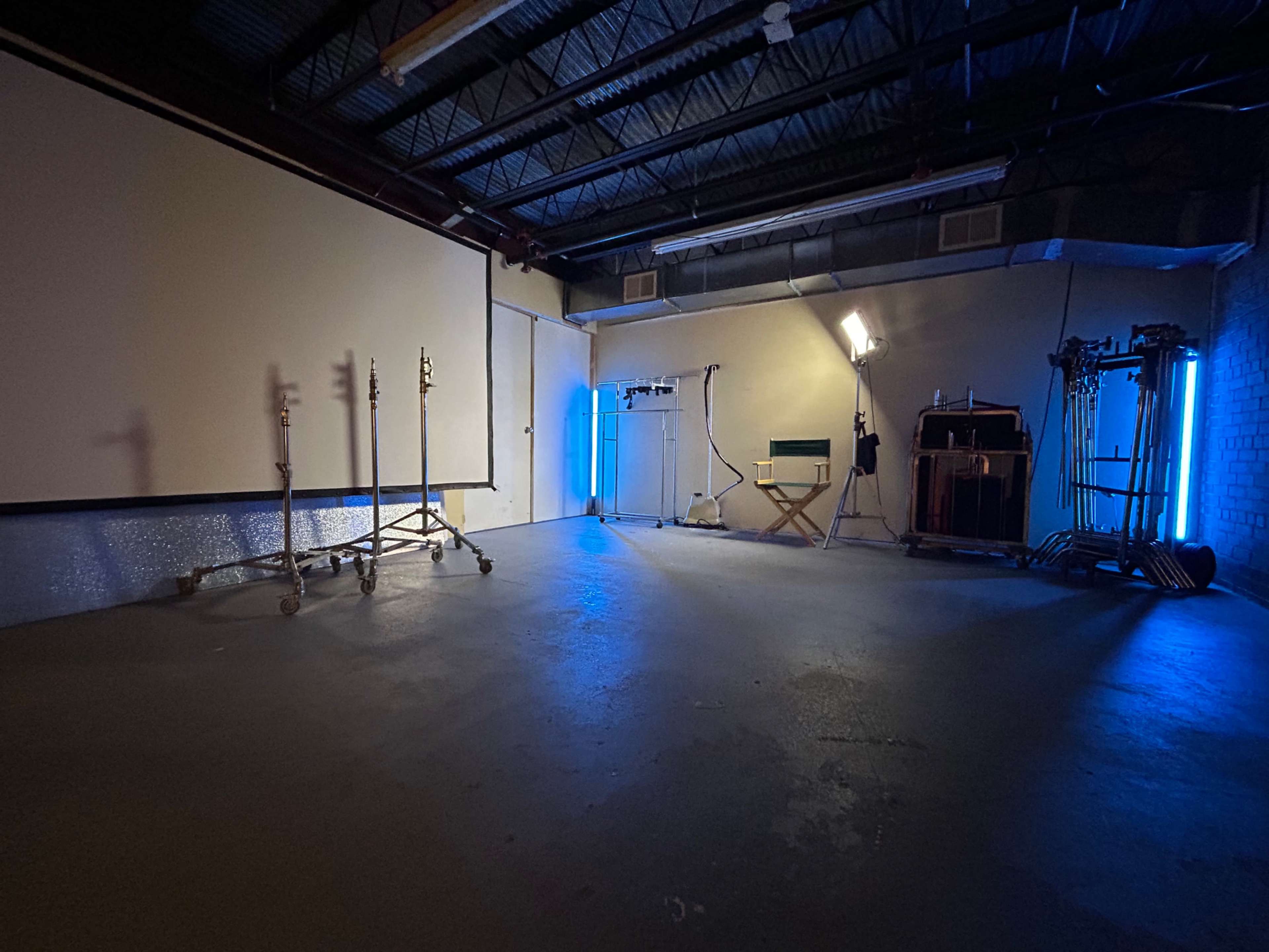 Greenville Production Services | Downtown studio with lights, green ...
