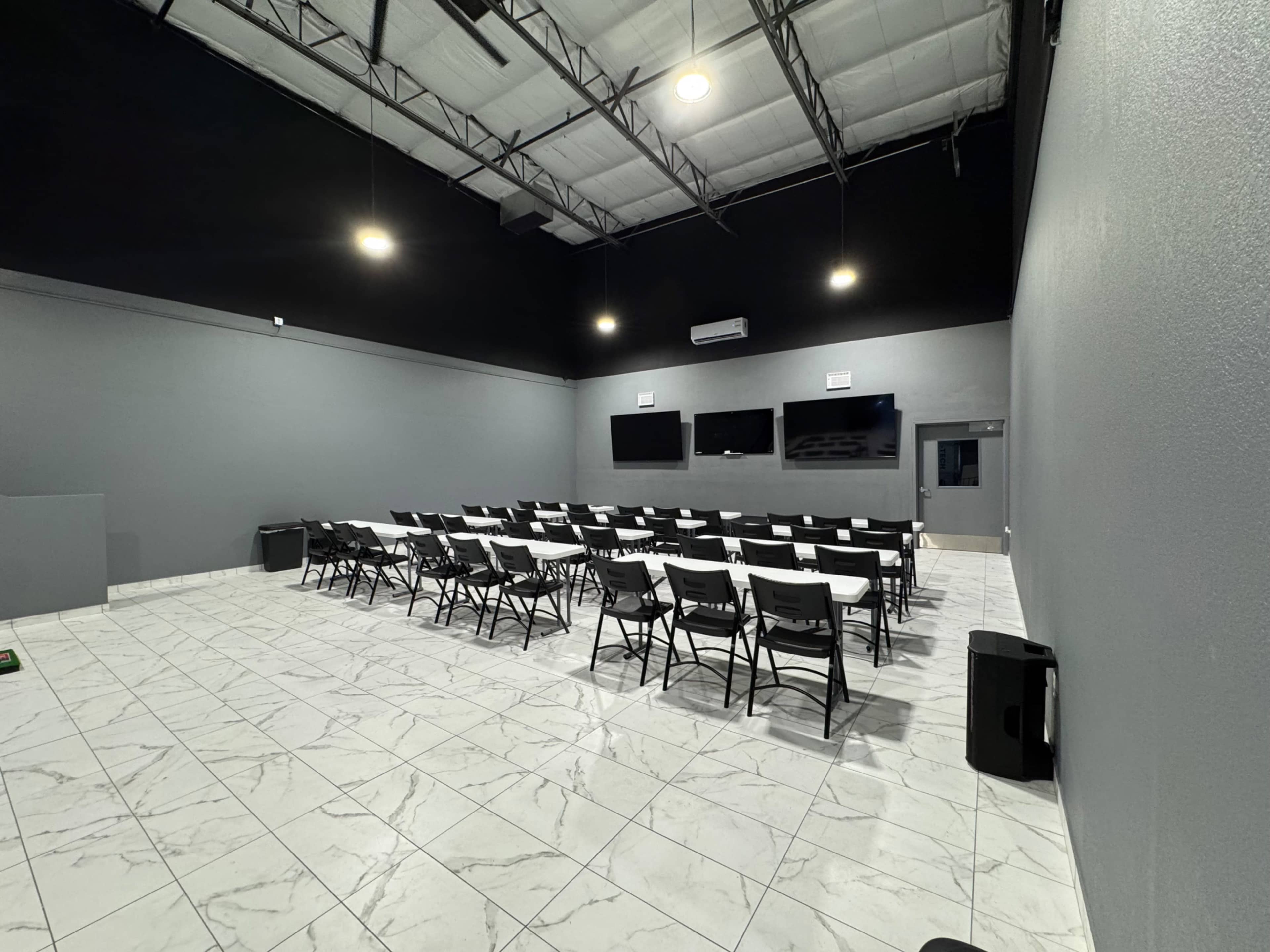 Legacy's Event Center | Industrial and sleek event center with AV ...