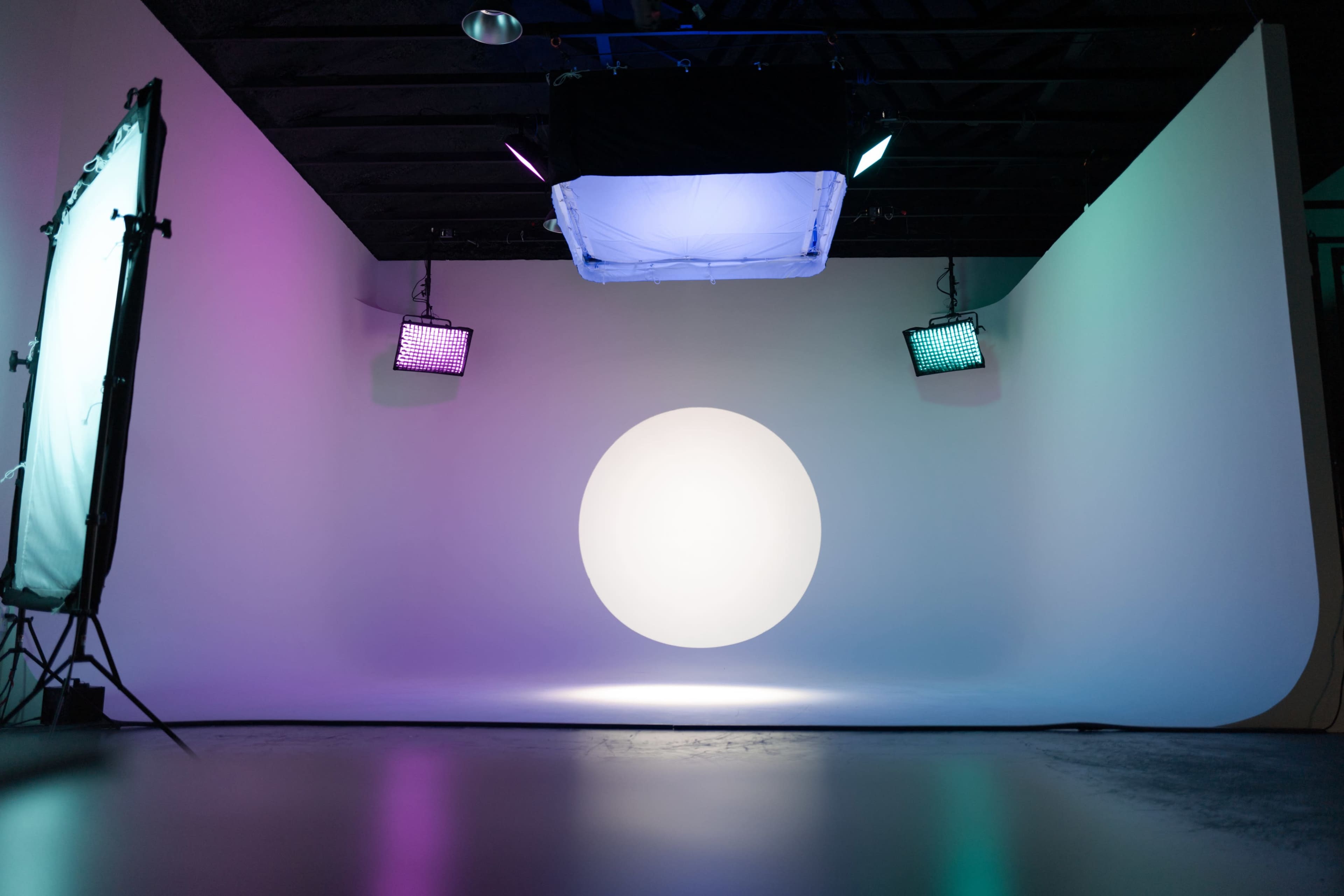 3 Wall Cyc | Pre-Rigged RGB Lights | 6x6 Overhead, Austin, TX ...