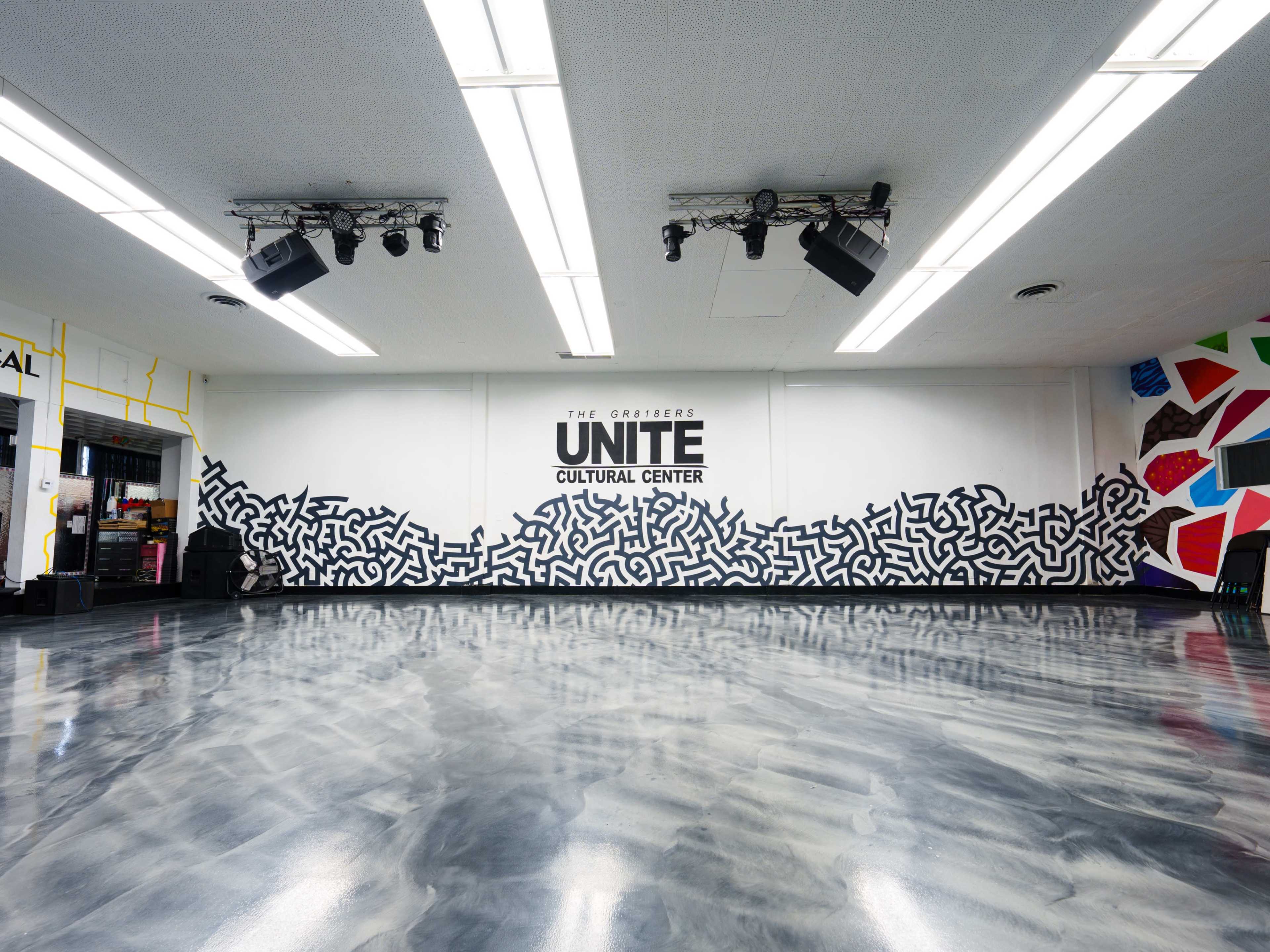 A beautiful multipurpose space full of art and potential in the heart ...