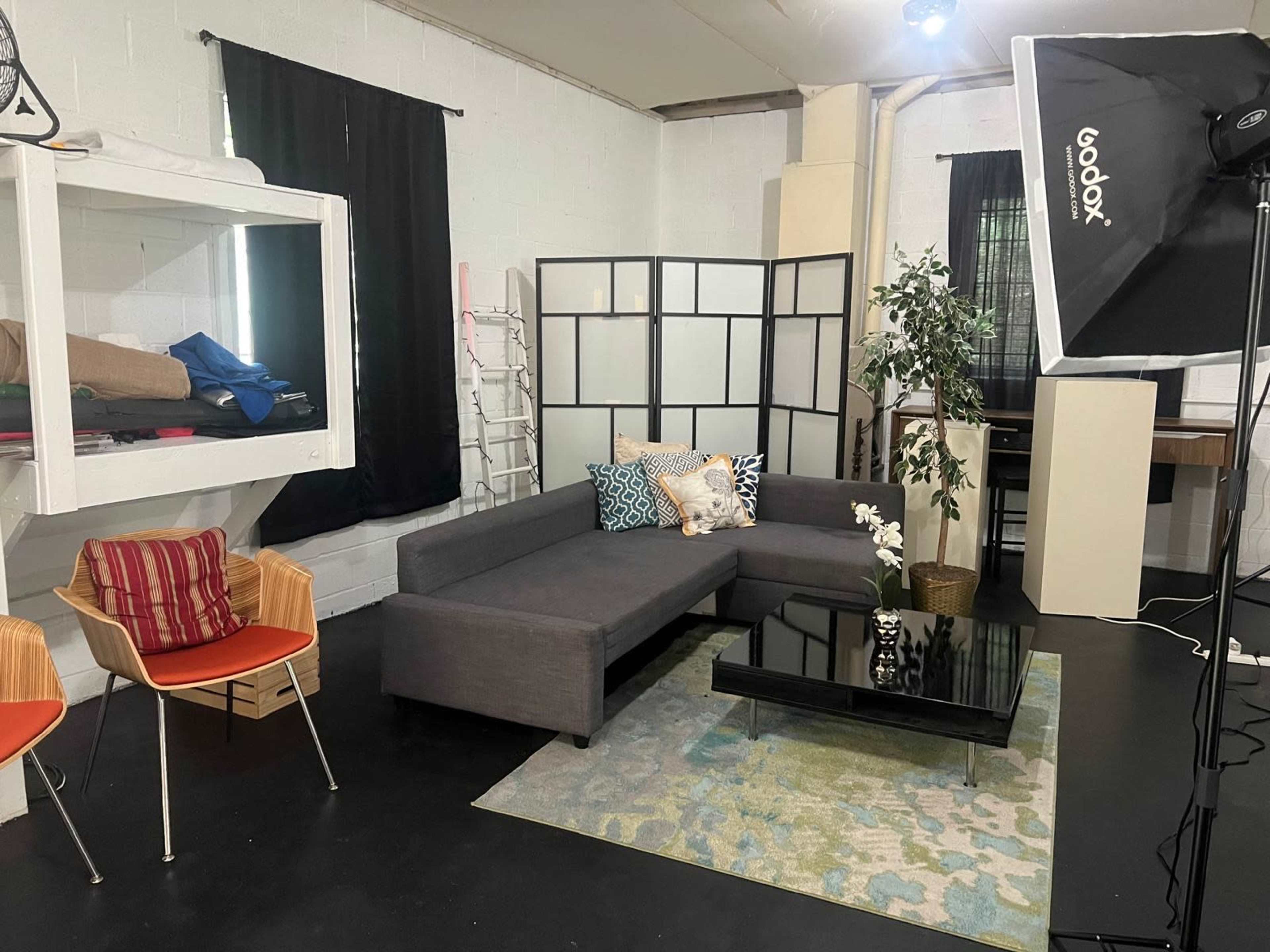 Large Photo and Video Studio Downtown with Parking, seamless paper, lighting and creative sets ...