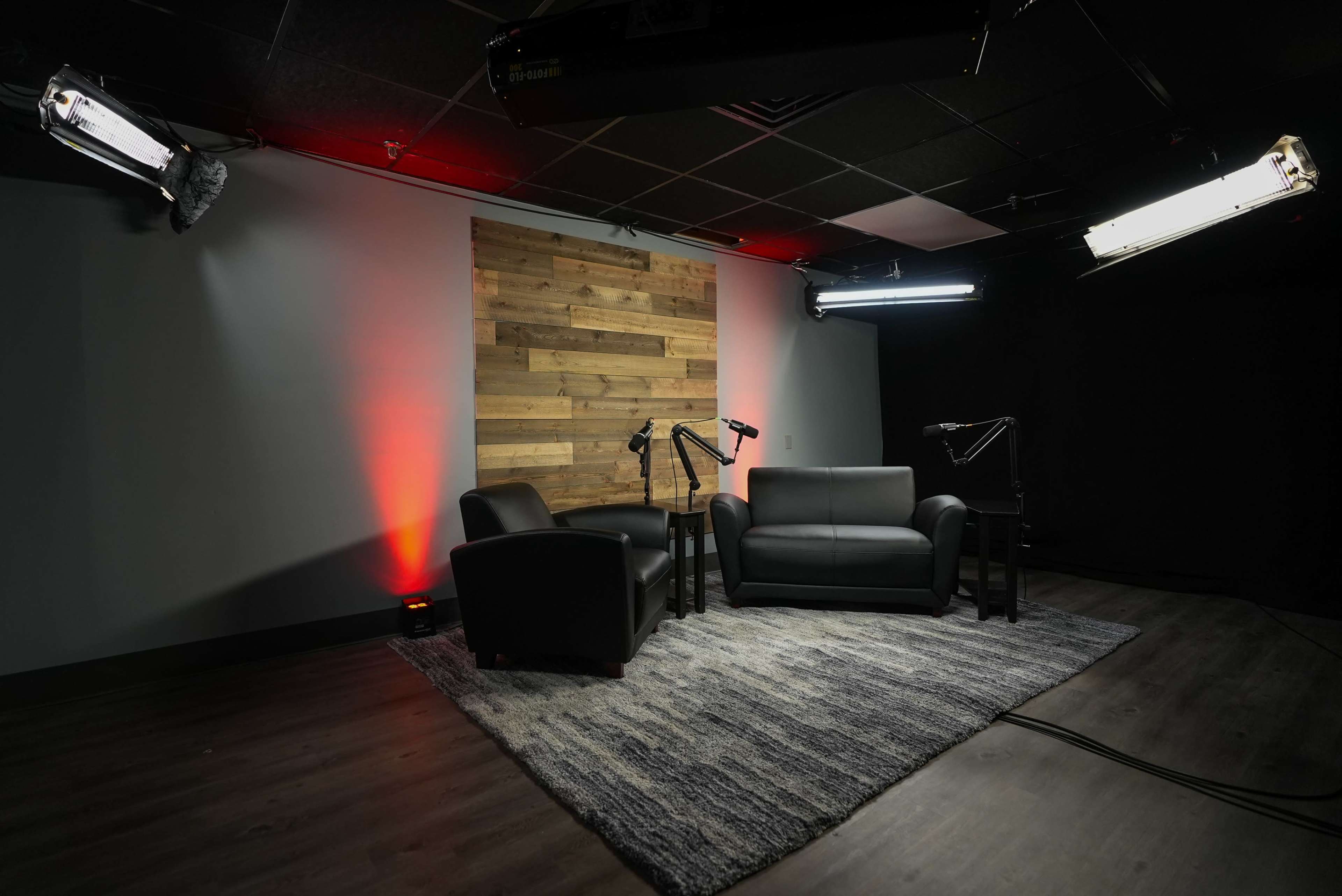 Video Podcast Studio with Audio, Lighting and Cameras, 10005 Bunsen Way ...
