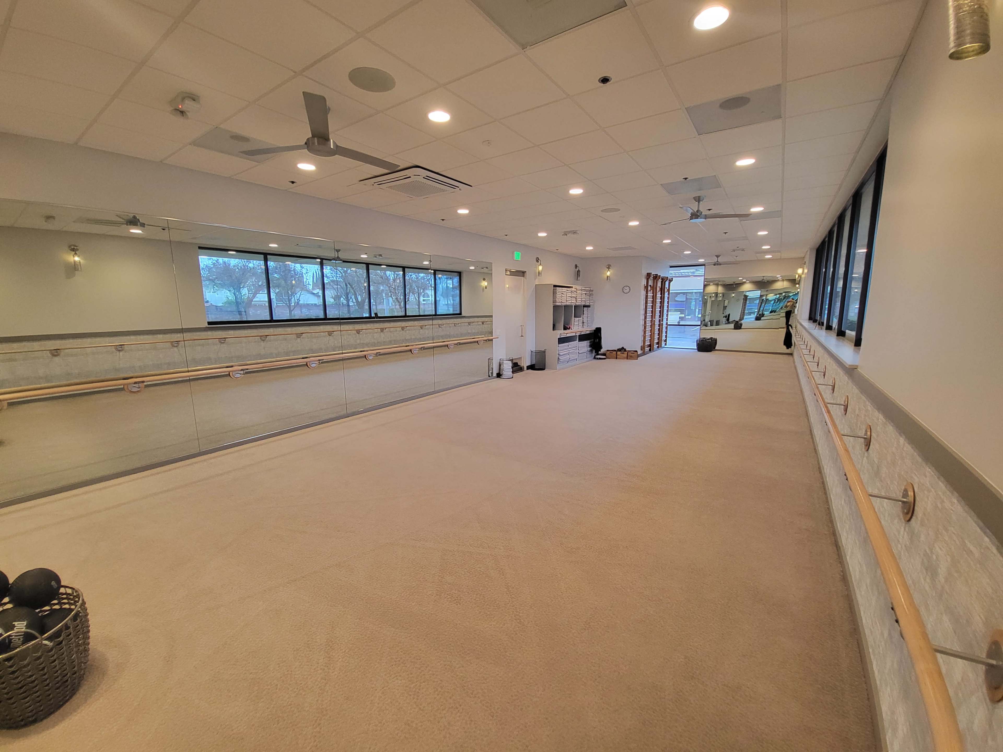 Fitness/Dance Studio with Carpet and Ballet Barres, Tracy, CA | Event ...