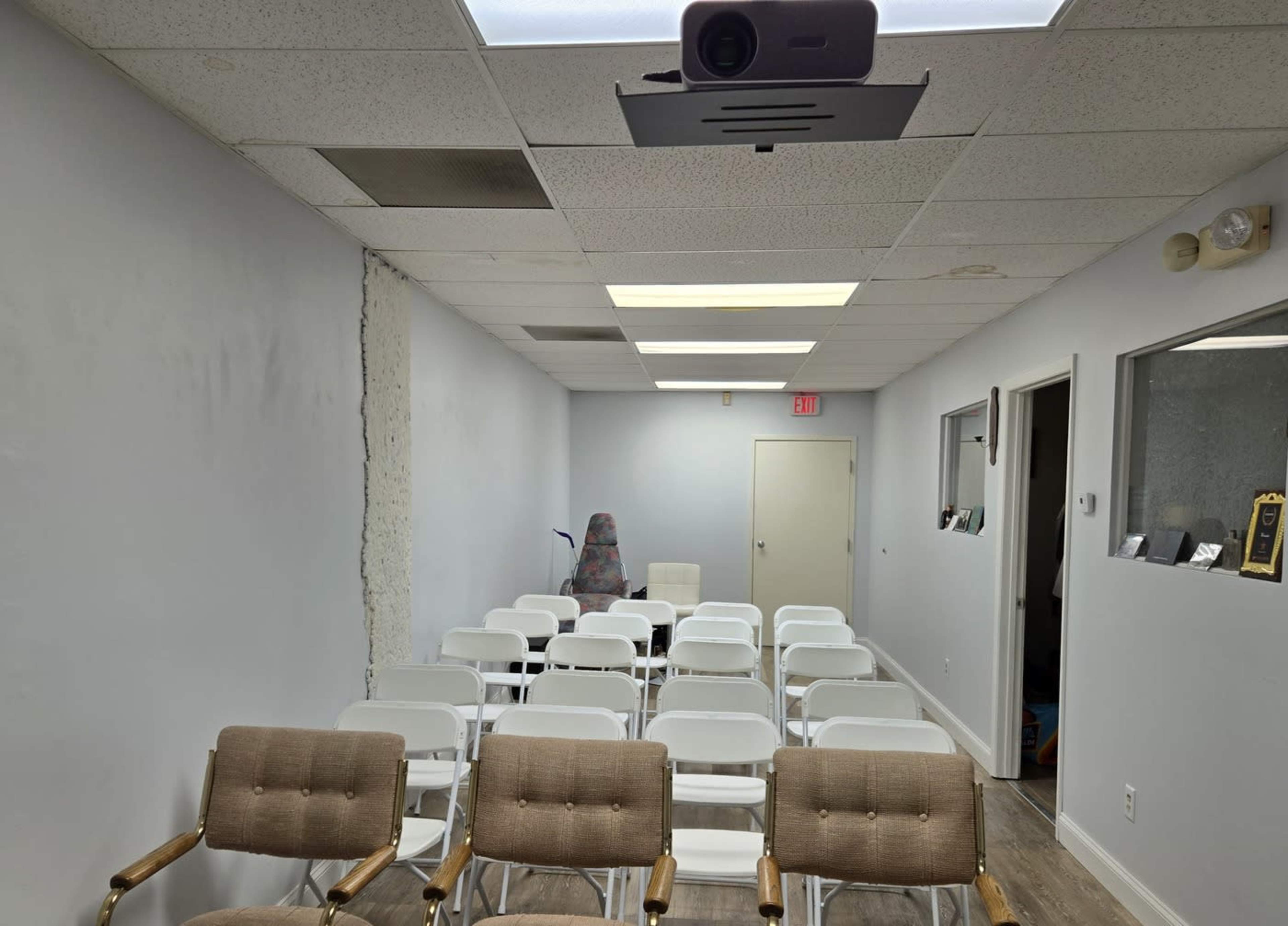 MLC Studios | Multiuse space: 50-person movie/art collection/gathering/mass services room ...