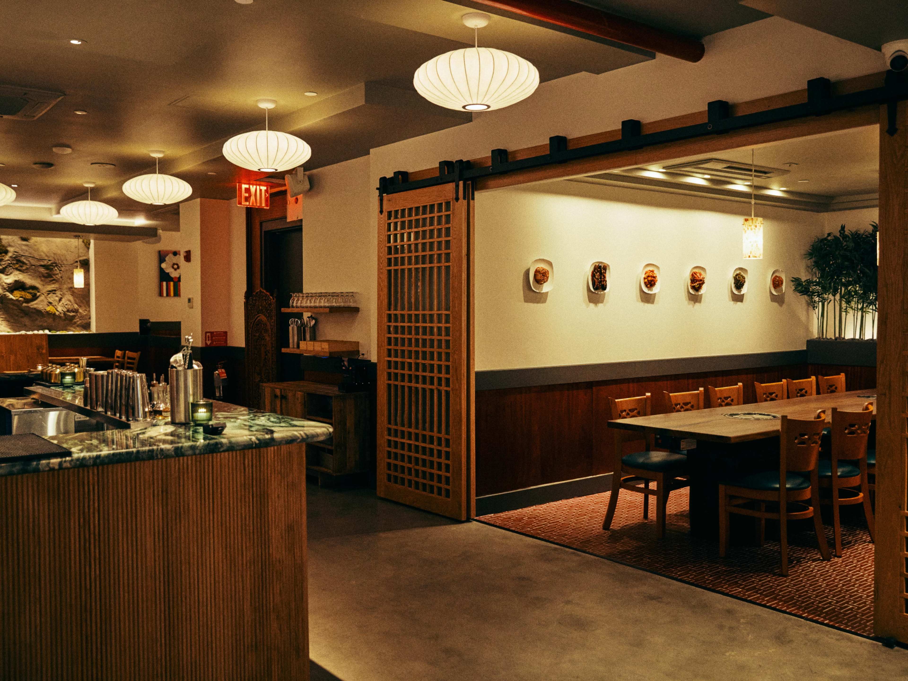 Golden Hof - Korean Bar & Grill | A spacious, bi-level restaurant with Korean aesthetic, warm ...