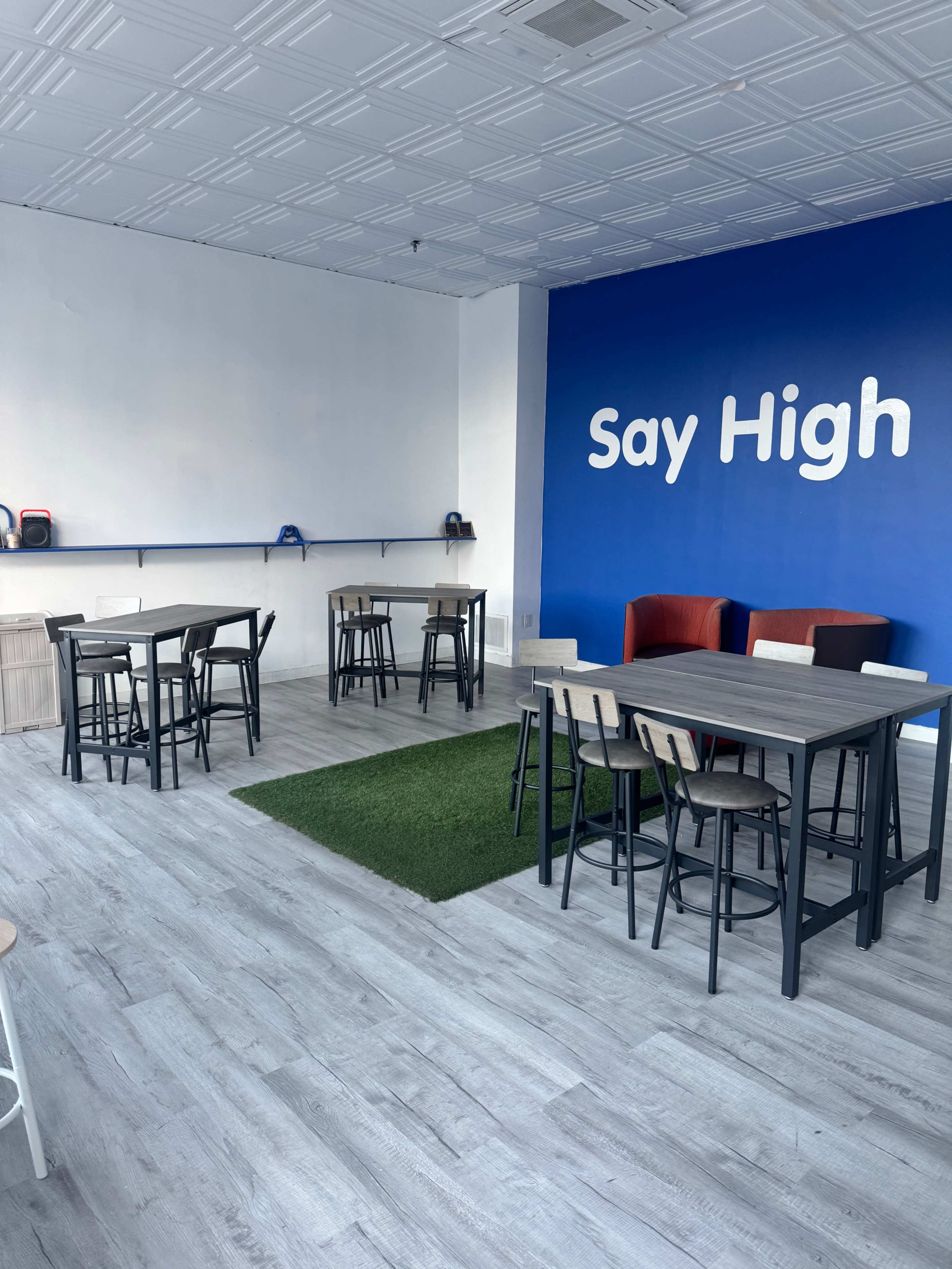 Say High Event Space | Brand New Event Space in heart of Atlantic City with tables and chairs ...