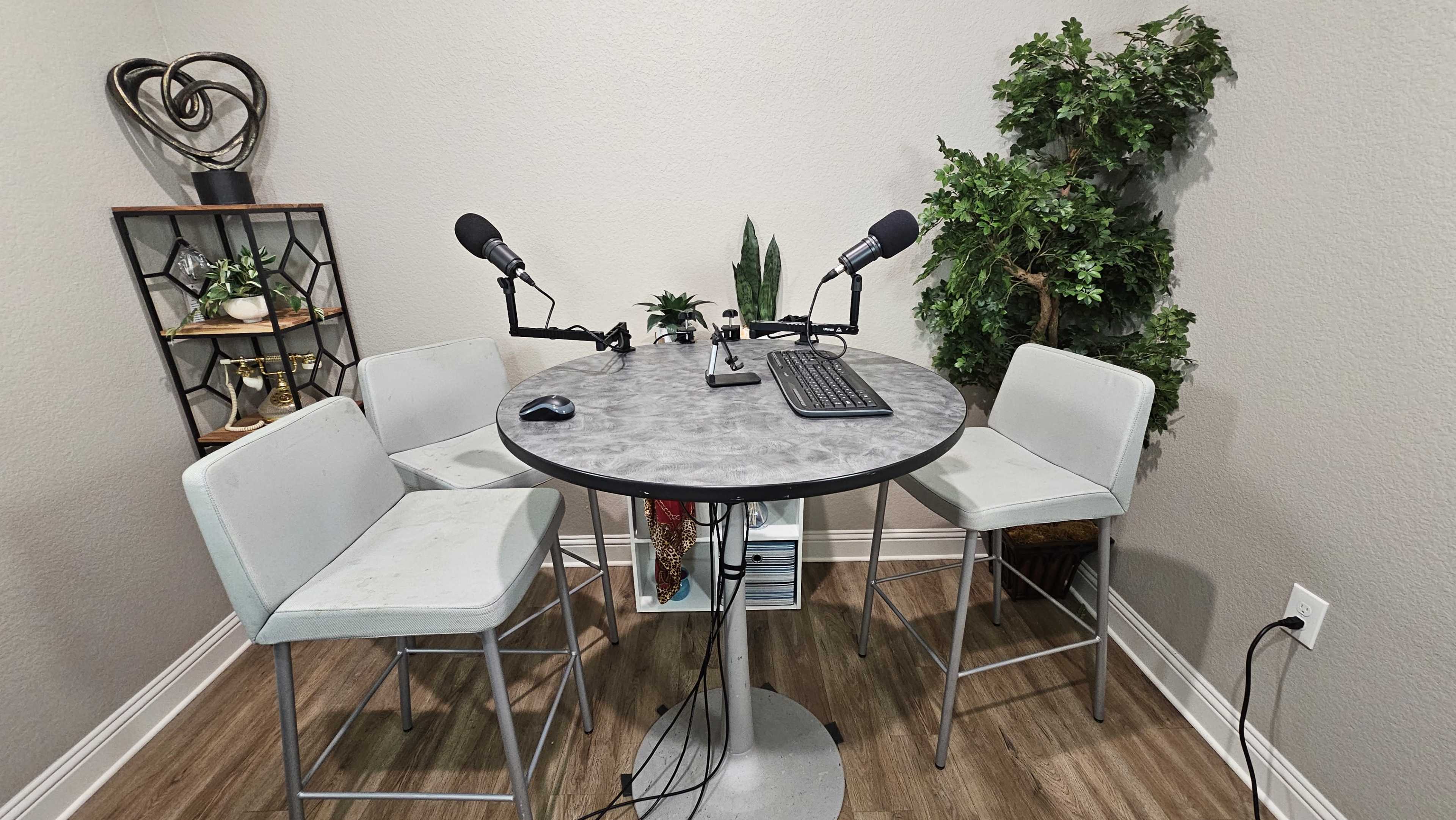 Modern All-Inclusive Podcast Studio with Engineer, Cameras, Mics, and Lighting!, North Richland ...