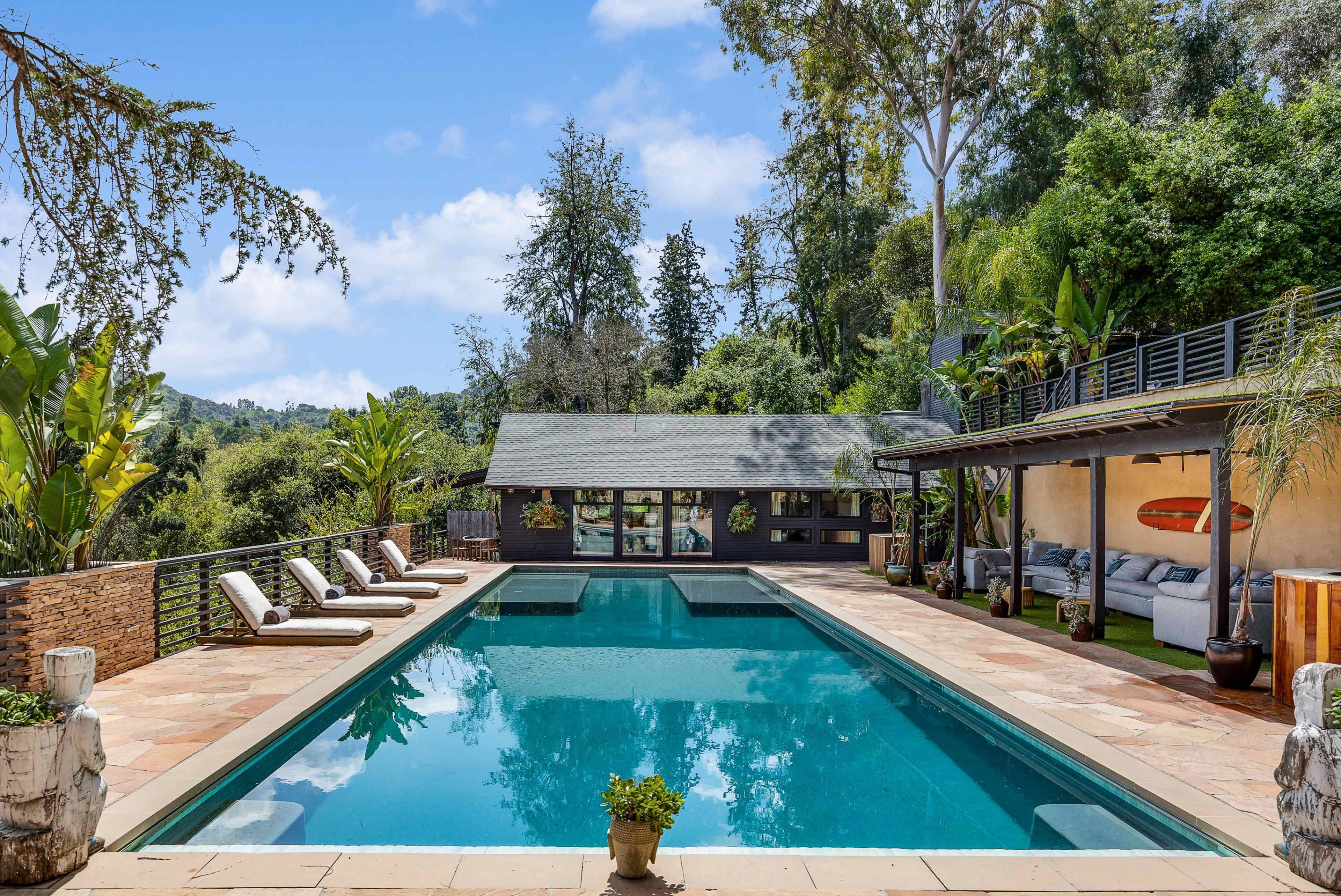 TARZAN's 1920's POOL PARTY ESTATE | Large private pool oasis with ...