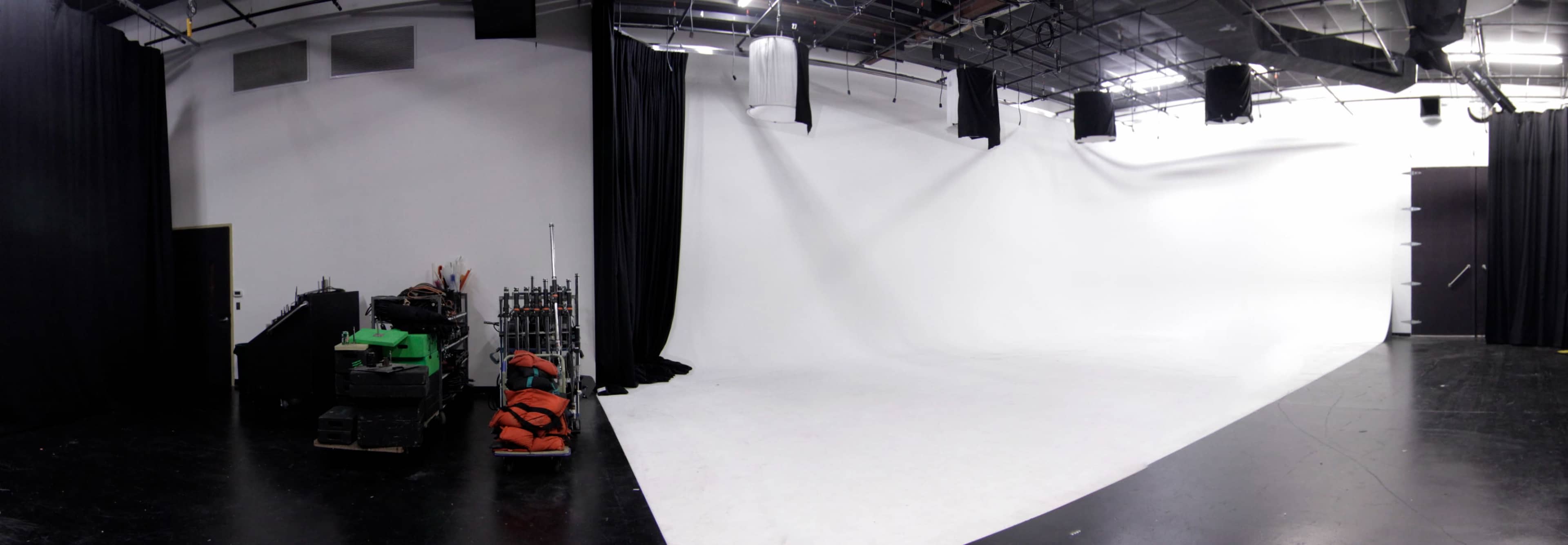 Large Soundstage A - White Cyc - Full Surround Black Curtains ...