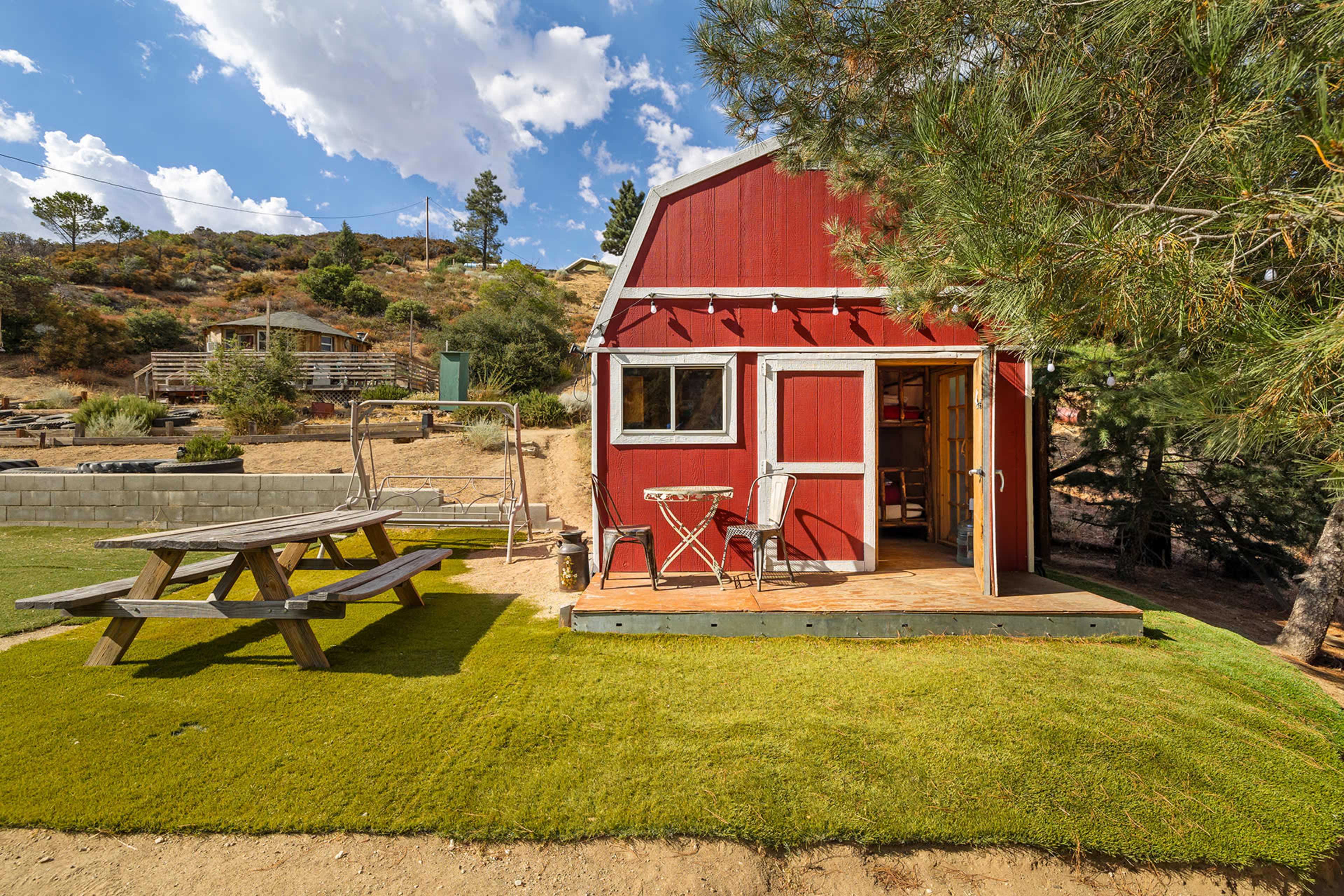 ArtFarm Movie Ranch | Little Red Barn on High Desert Ranch, Leona ...