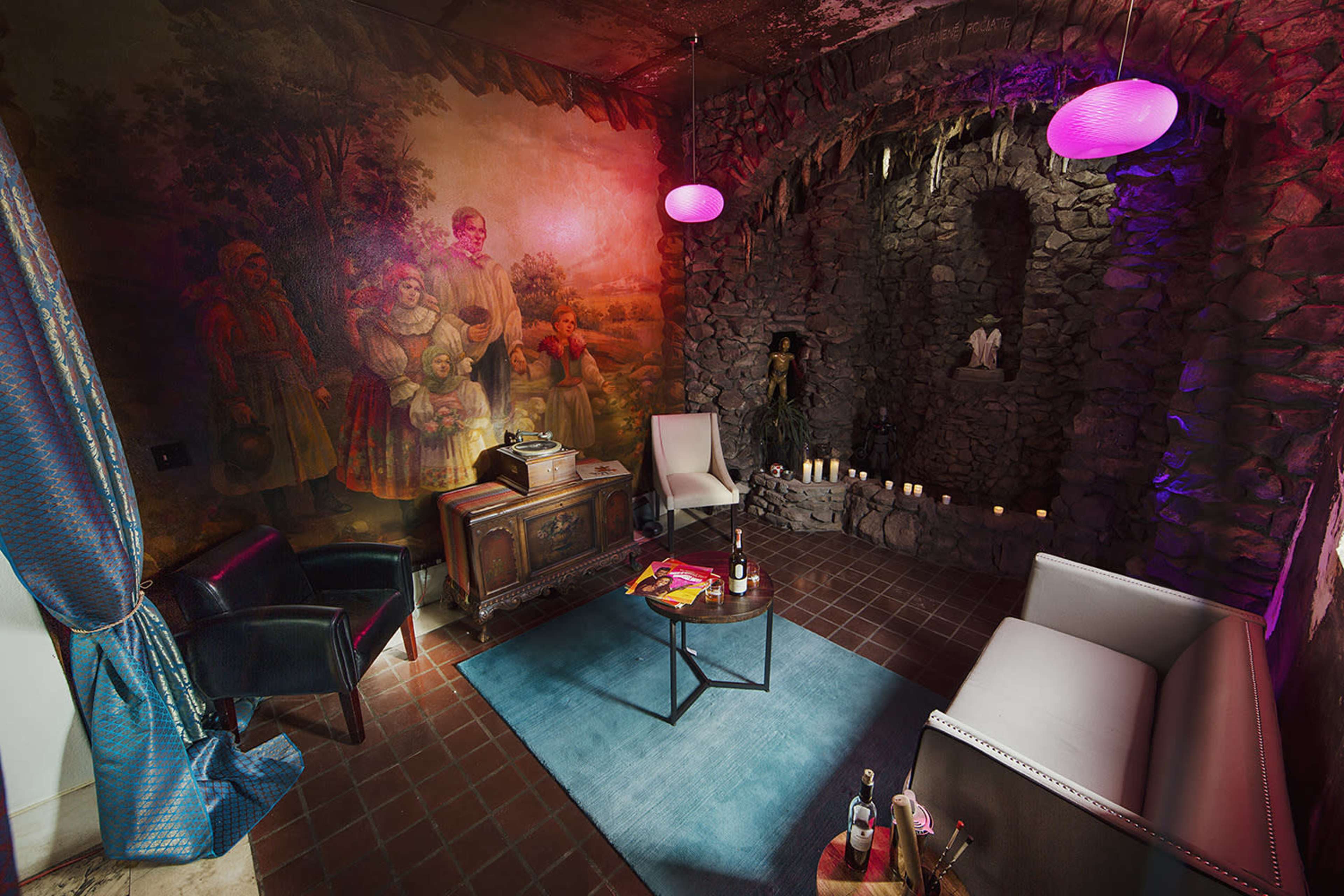 Indoor Grotto with all Original Stone and Murals (Inside massive former ...