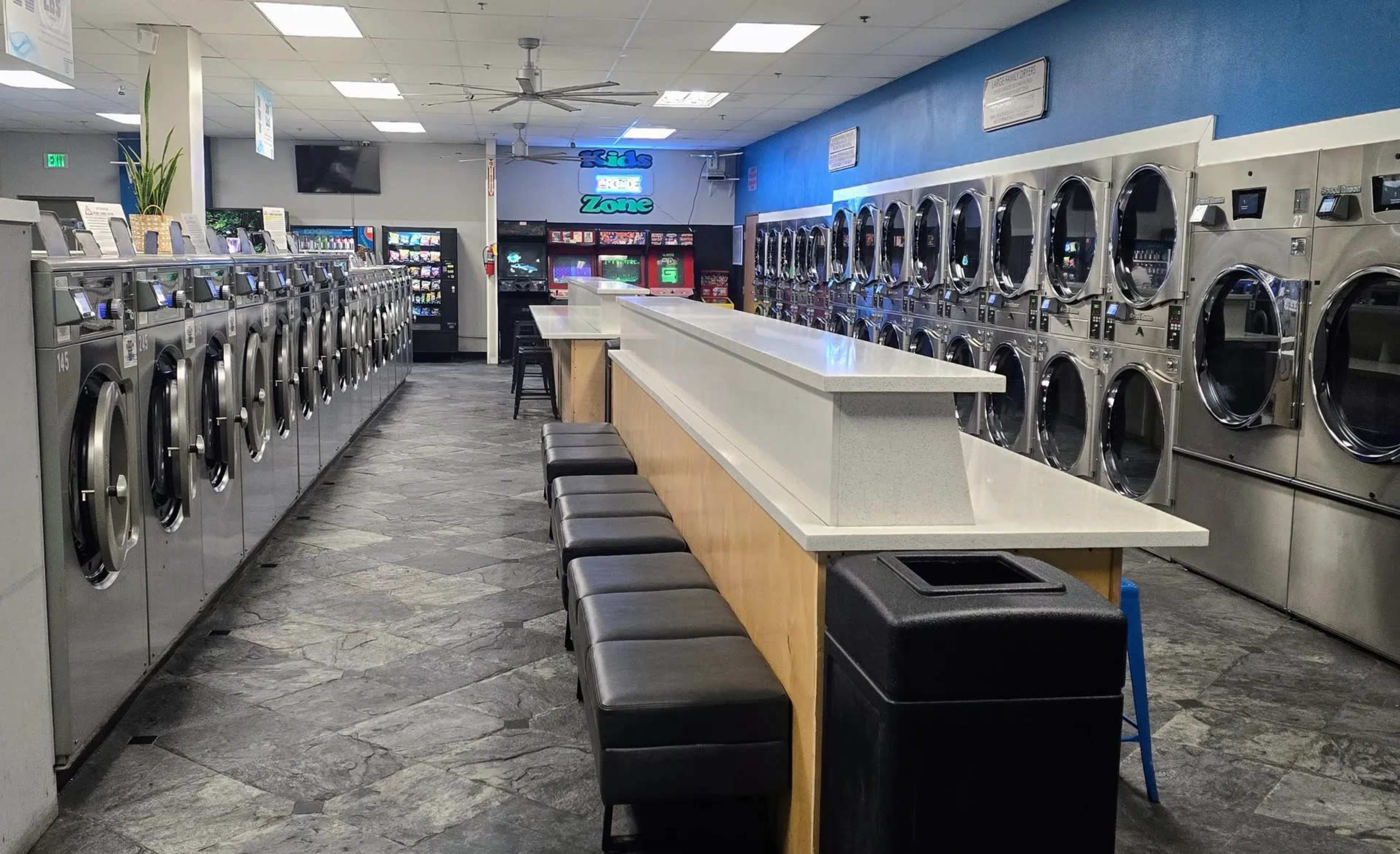 Soapbox Laundry Room & Pure Water | Modern Stainless-Steel Laundromat ...