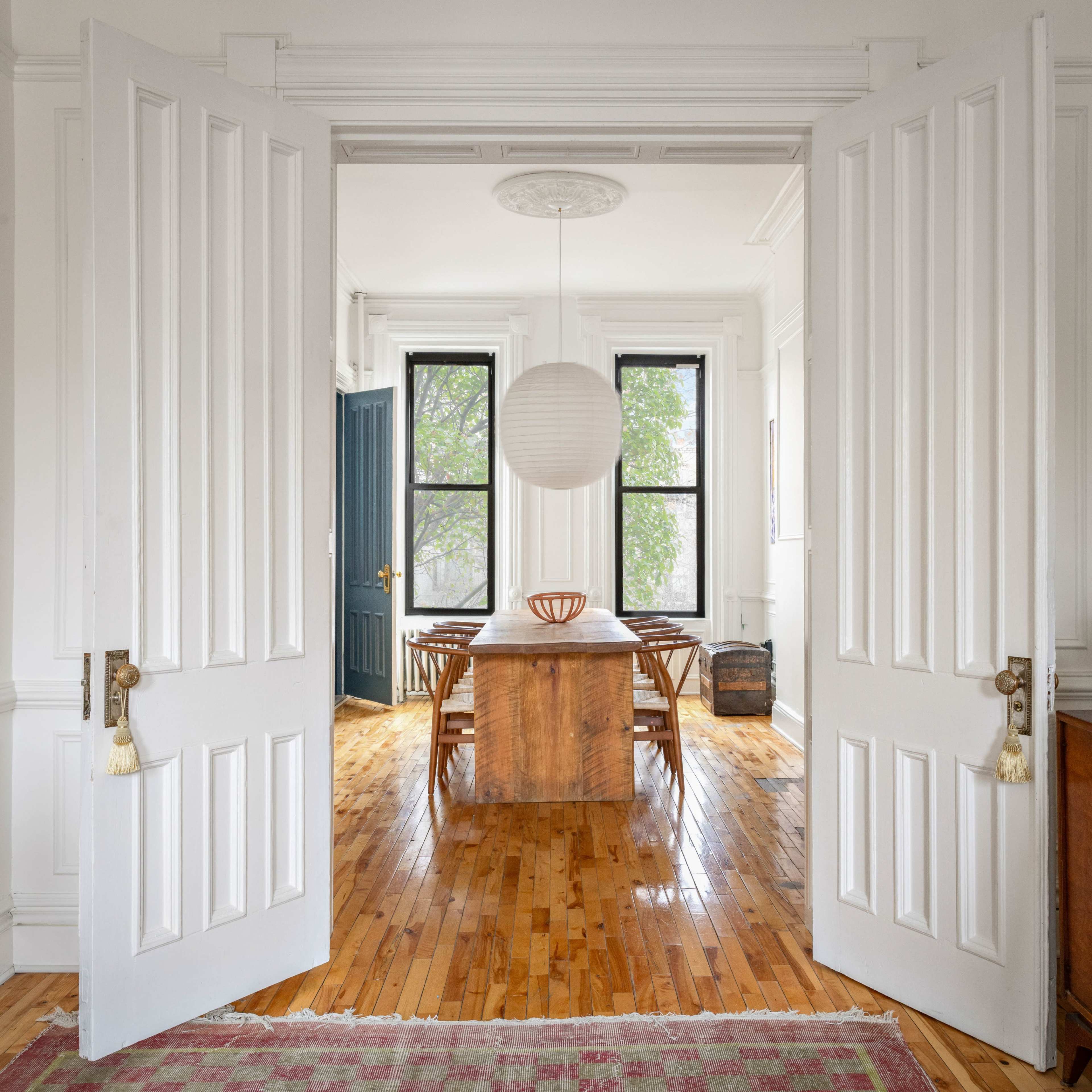 Vintage Brownstone Parlor with Working Fireplace, Brooklyn, NY ...