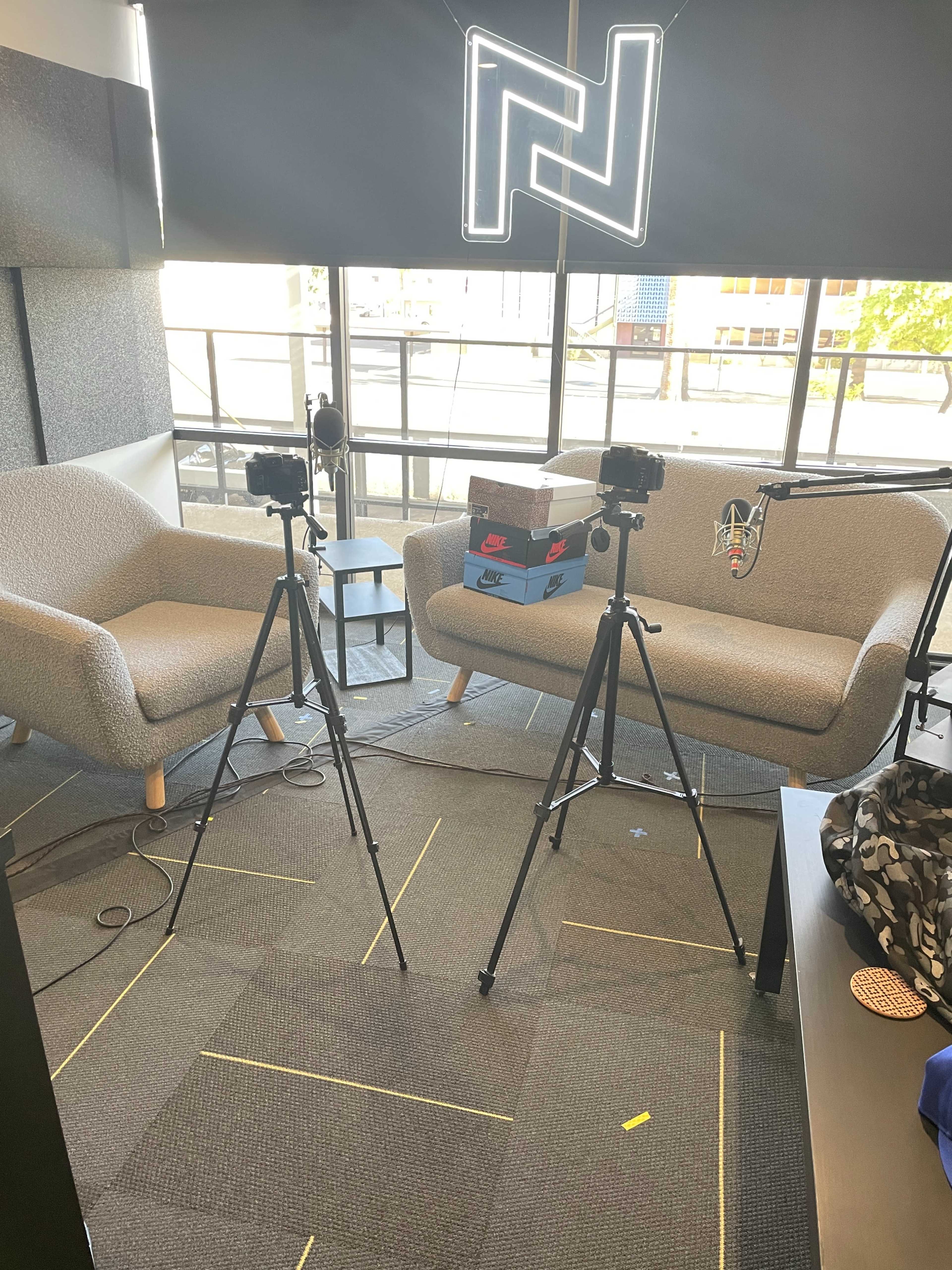 A Podcast Studio Uptown Phoenix 85014, modern set, 2nd flr w/ urban ...