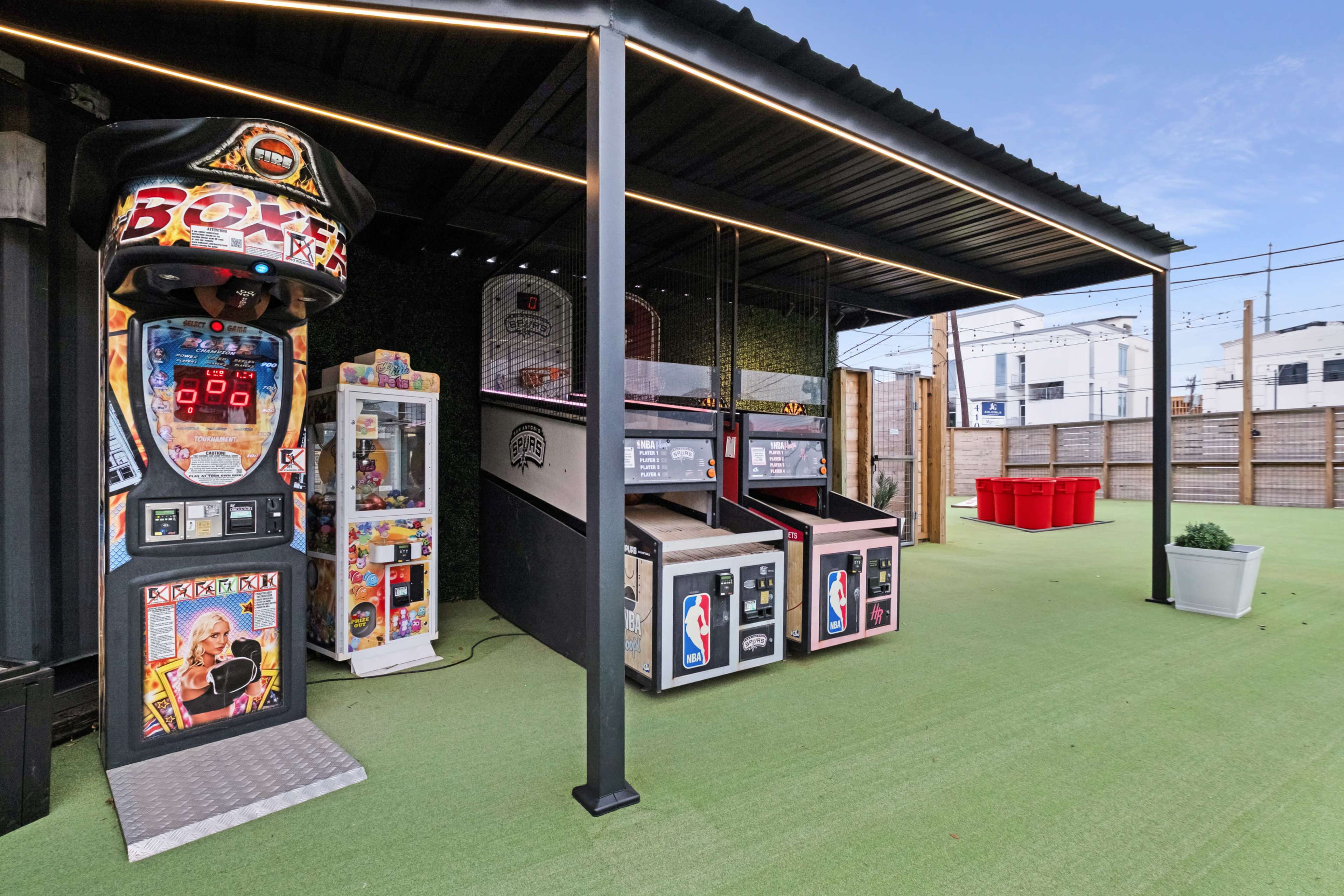 Skylab Social | Heights Patio Bar with TV wall, Yard Games, Arcade ...