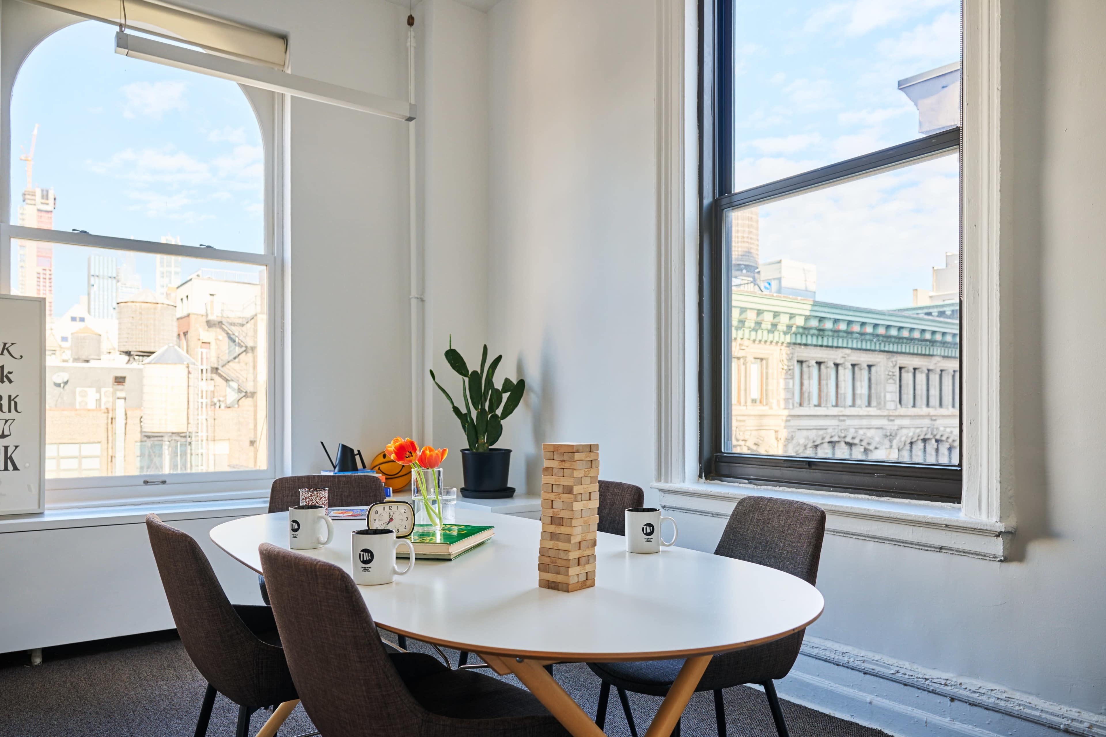 Stylish, Sunny MEDIUM Conference Room for 6 in our Flatiron Penthouse ...