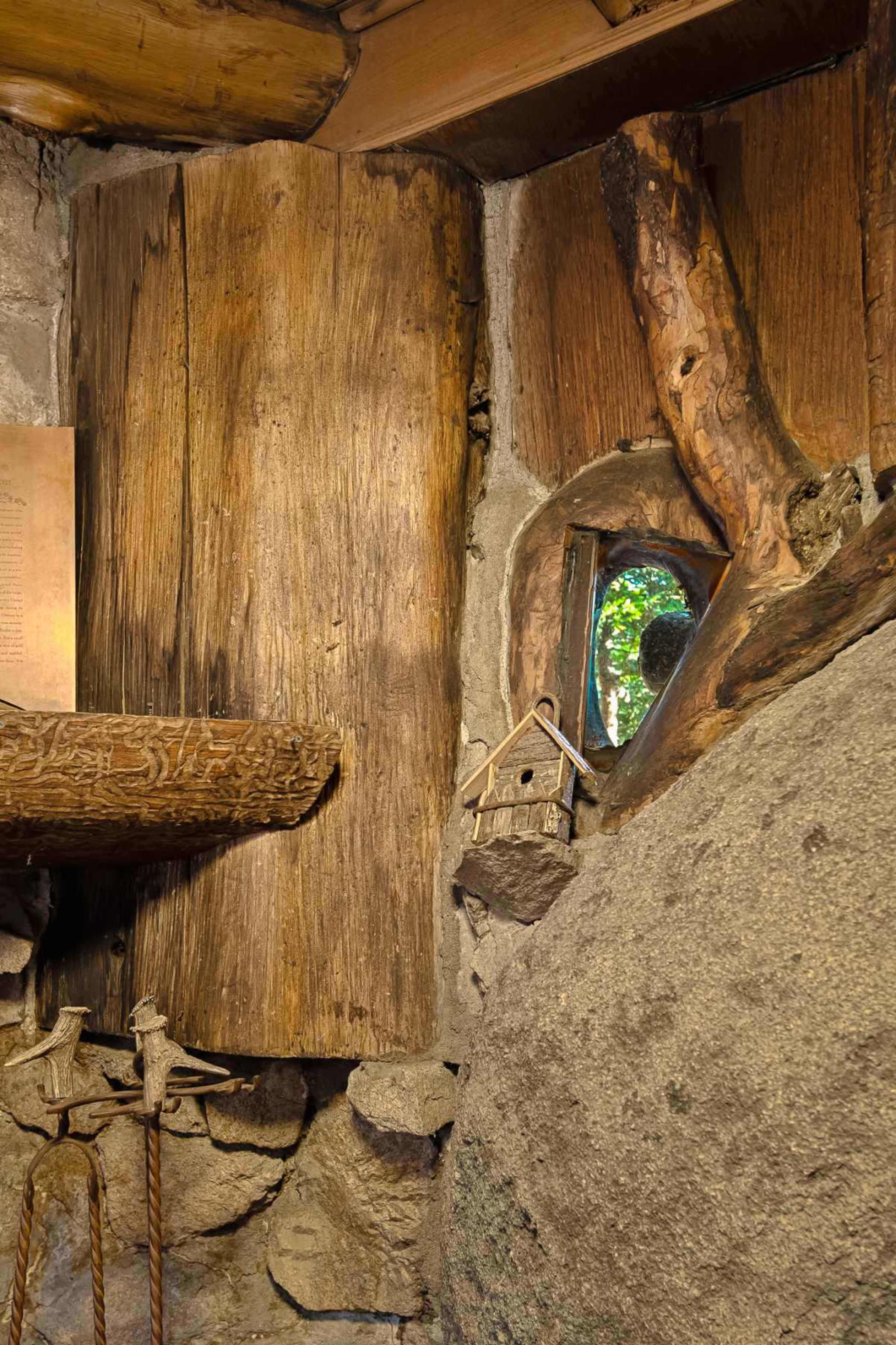 Rustic, Unique and Historic Log Cabin with Boulder + Rock Walls, Twin ...