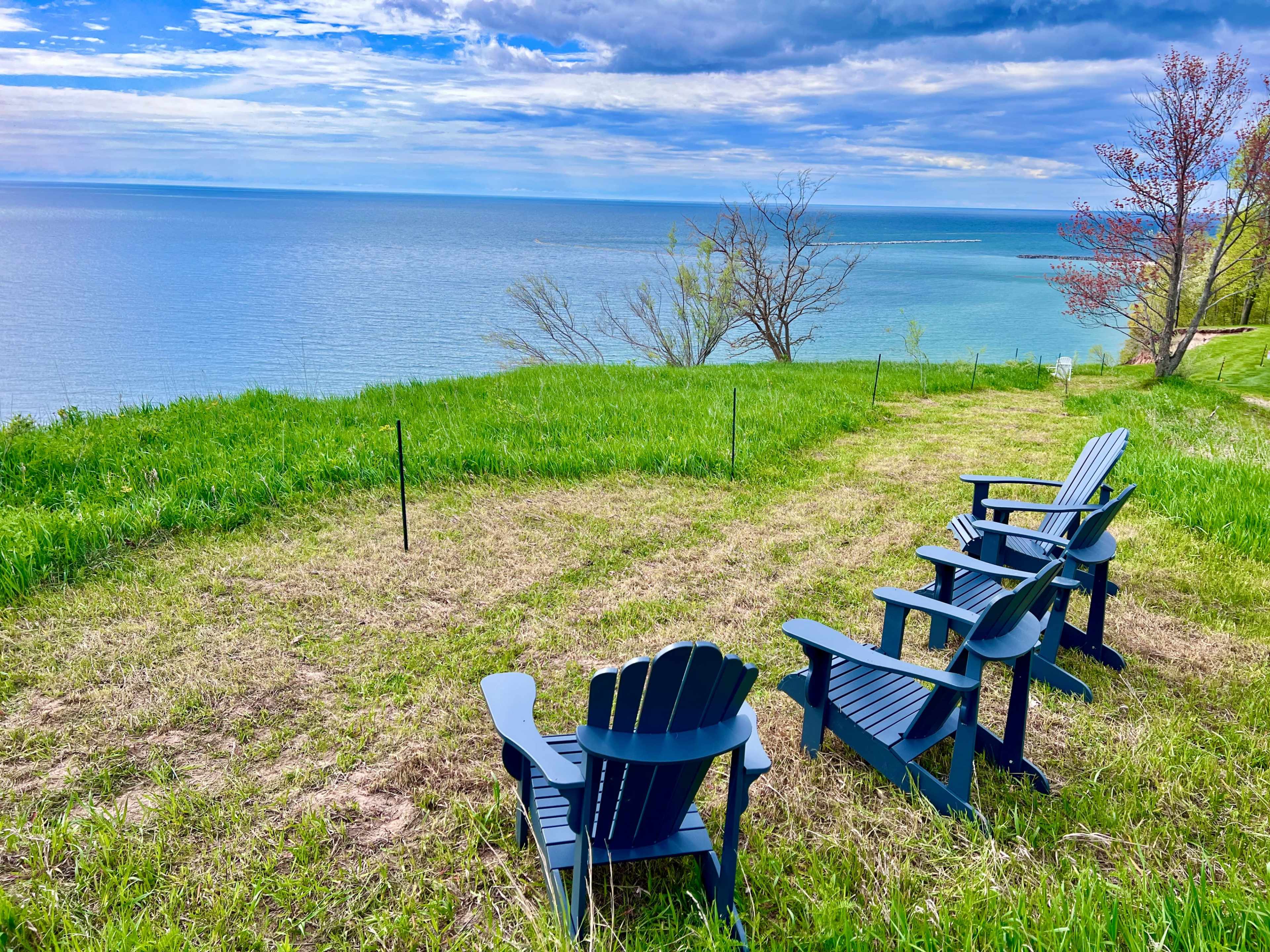 Brand New Lake Michigan 5-Bedroom Home on Bluff with 4 Acres, Ludington ...