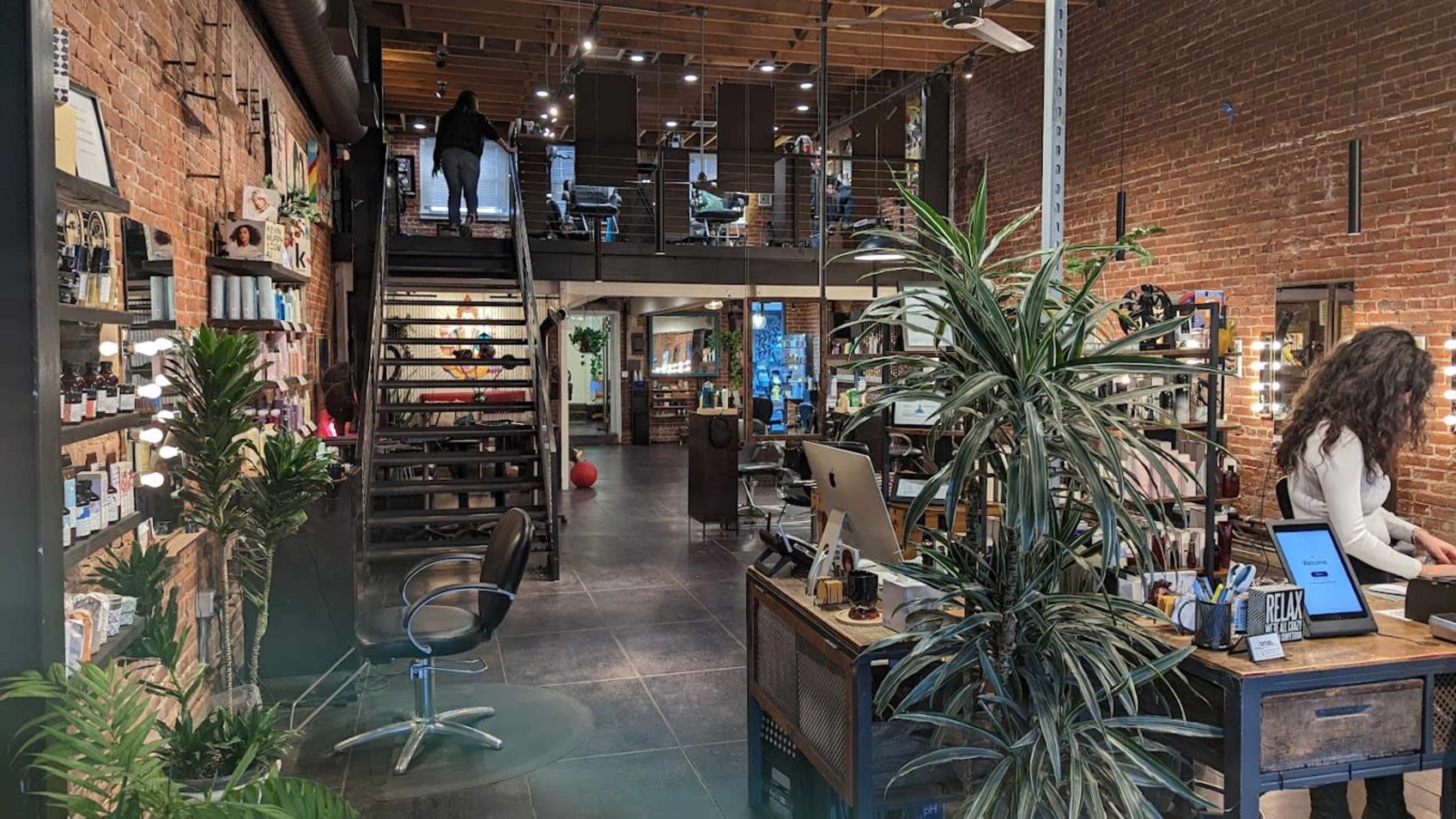 Spacious, exposed brick space with skylit Mezzanine on vibrant Main St ...