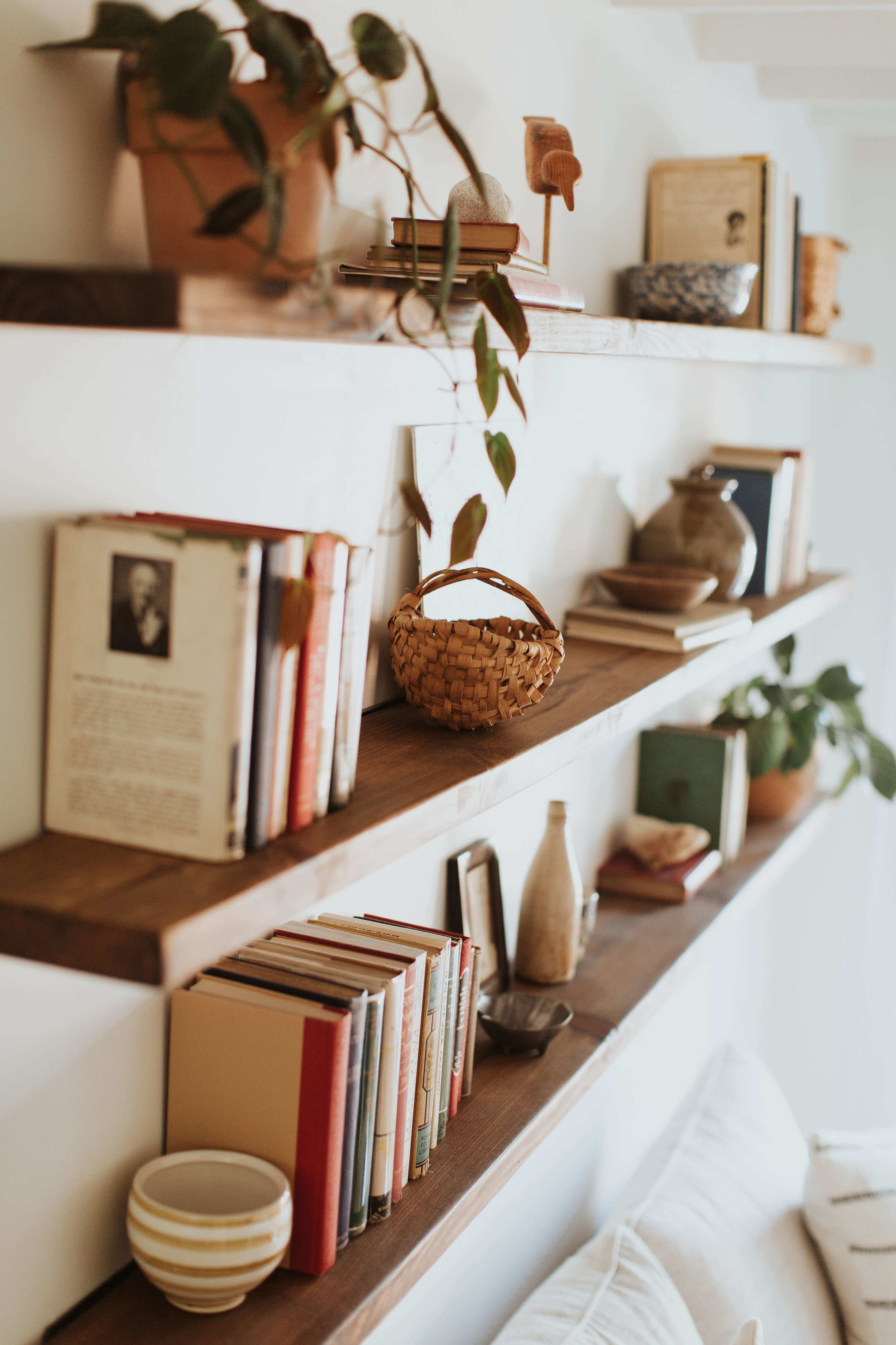 The Old Stone House Guest Suite | curated decor | library wall ...