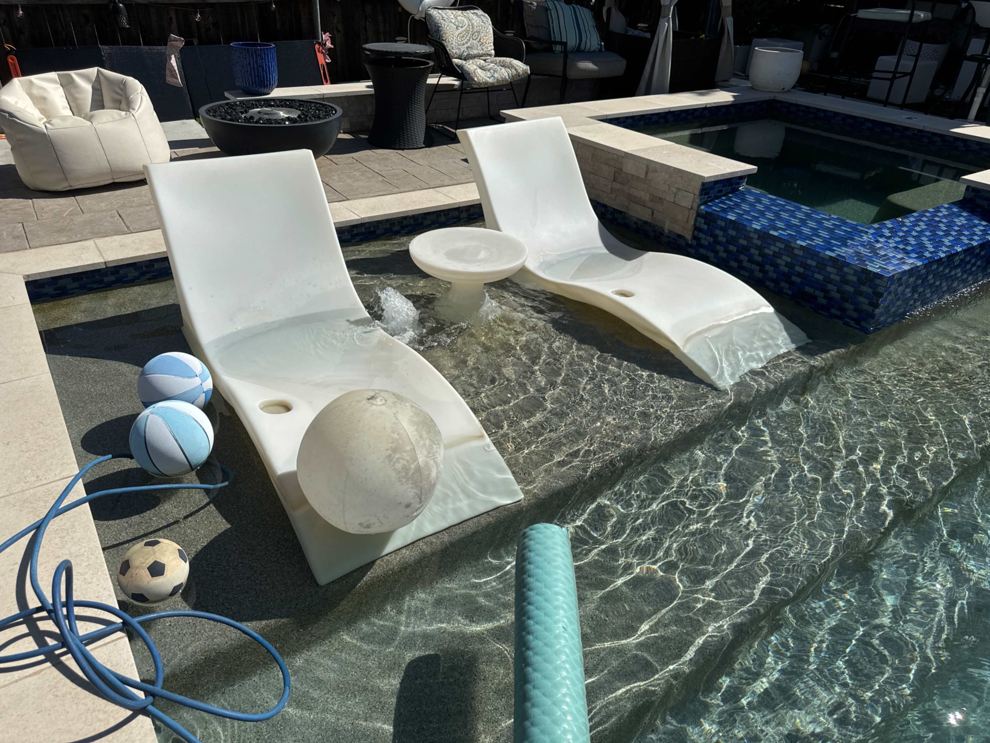 Pool and Spa with outdoor shower for pool party, McKinney, TX | Event ...