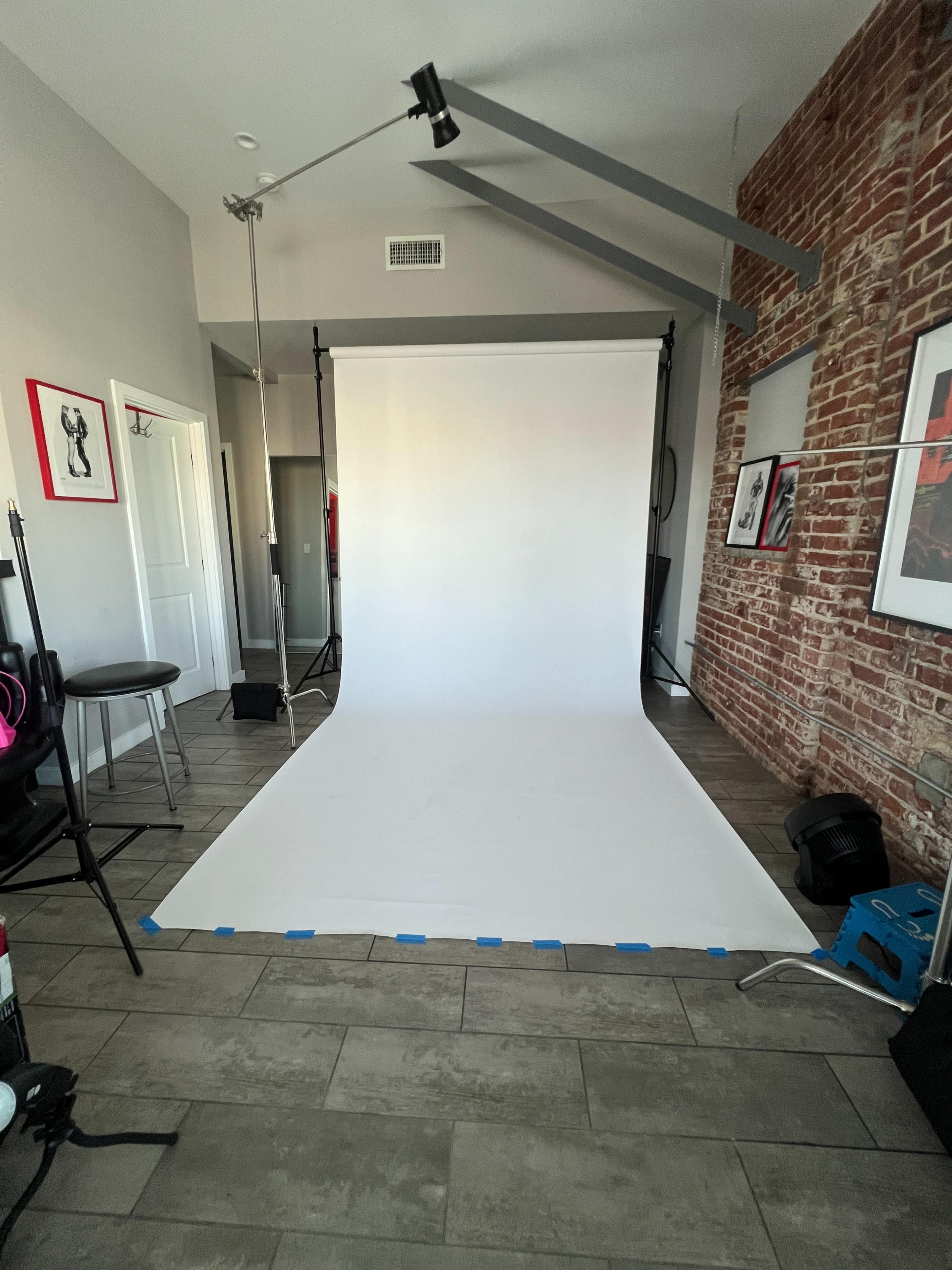 Urban Daylight Studio with Exposed Brick and Views of Melrose, Los ...