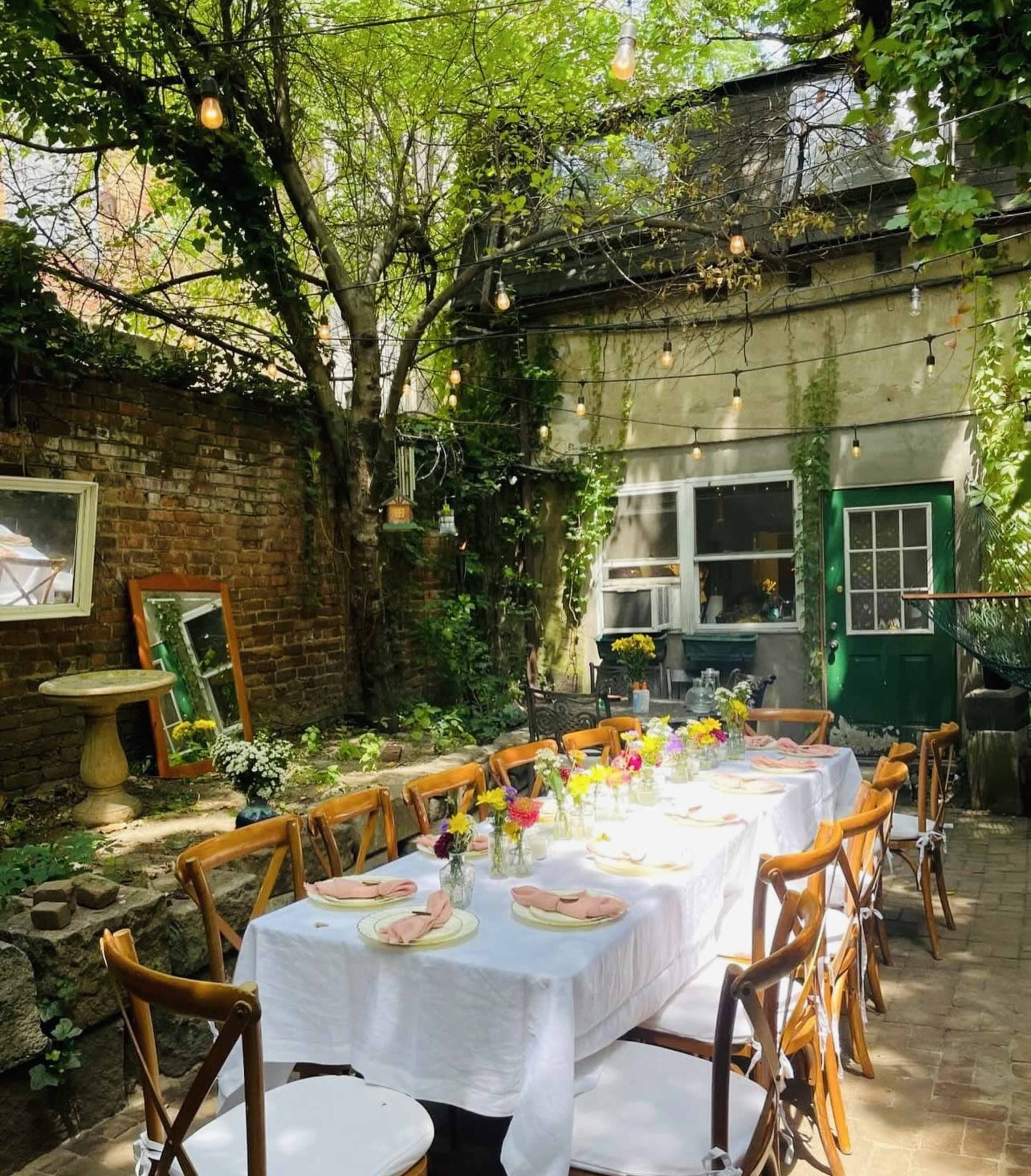 Urban Cottage Verdant Oasis with a private yard, New York City, NY | Event | Peerspace