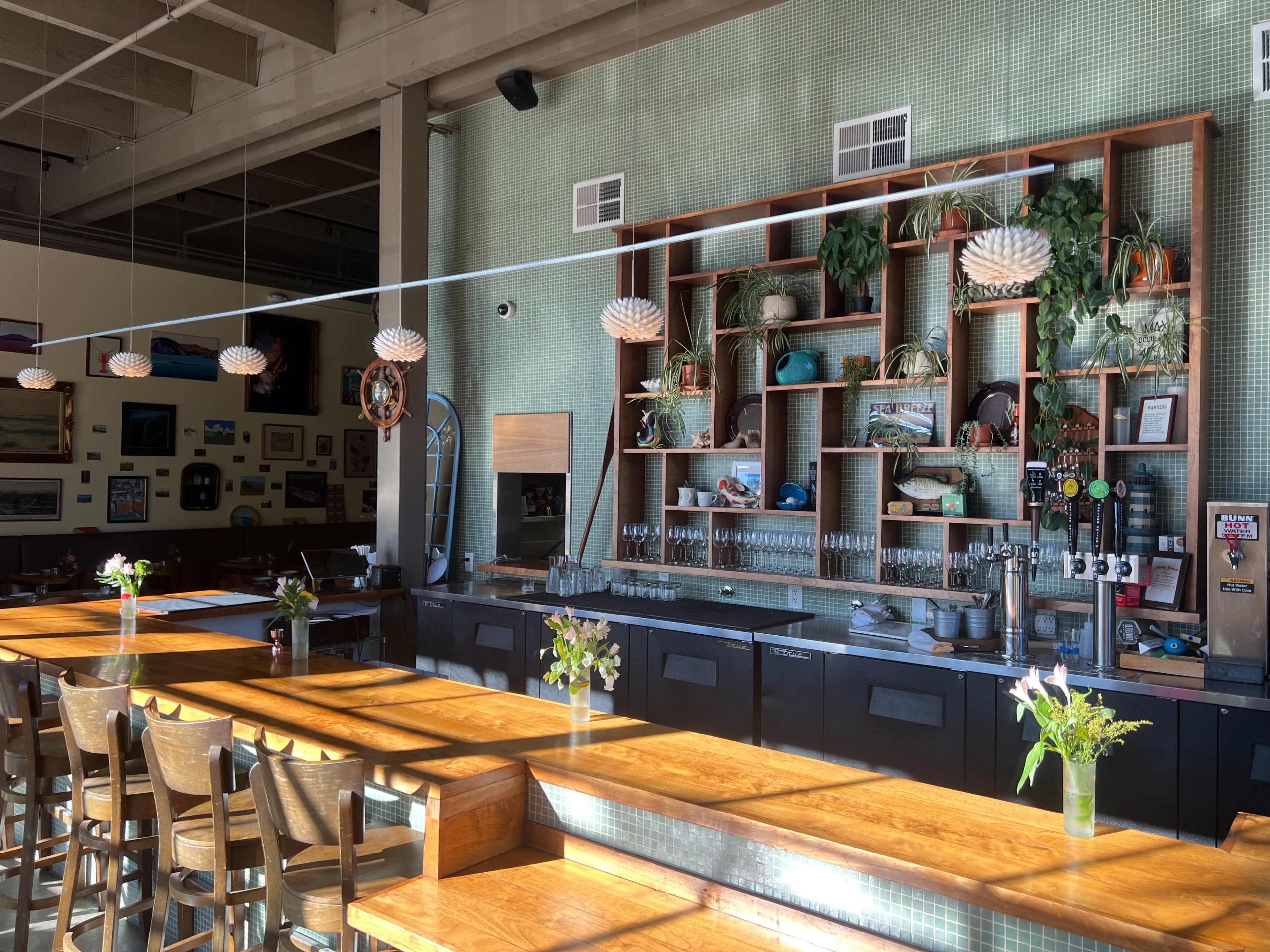 Urban restaurant and bar with large windows and patio, OAKLAND, CA ...